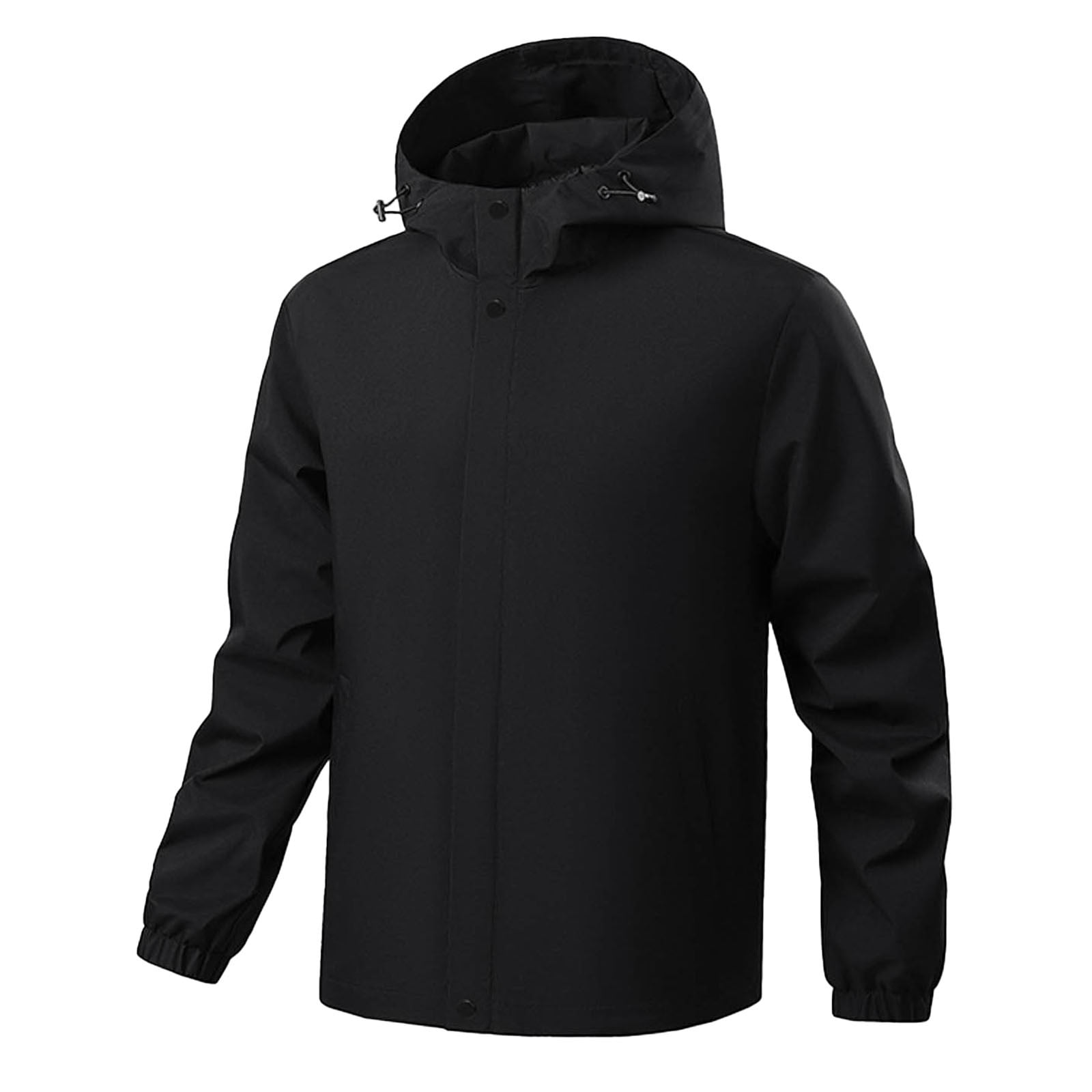 Dpytoraw Men New Spring And Autumn Jacket Windproof Hooded Loose Casual ...