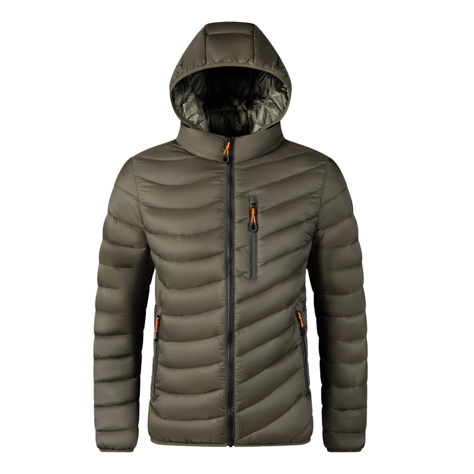 Dpytoraw Mens Down Alternative Jacket Quilted Lightweight Packable ...