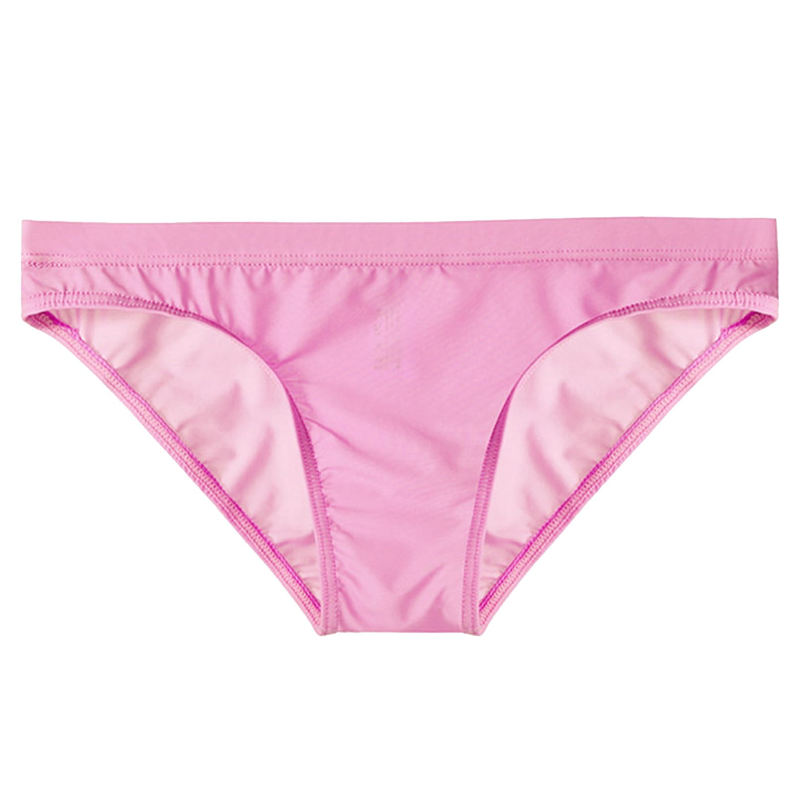 Dpytoraw Mens Ice Silk Transparent Underwear Bagless Tight Triangle ...