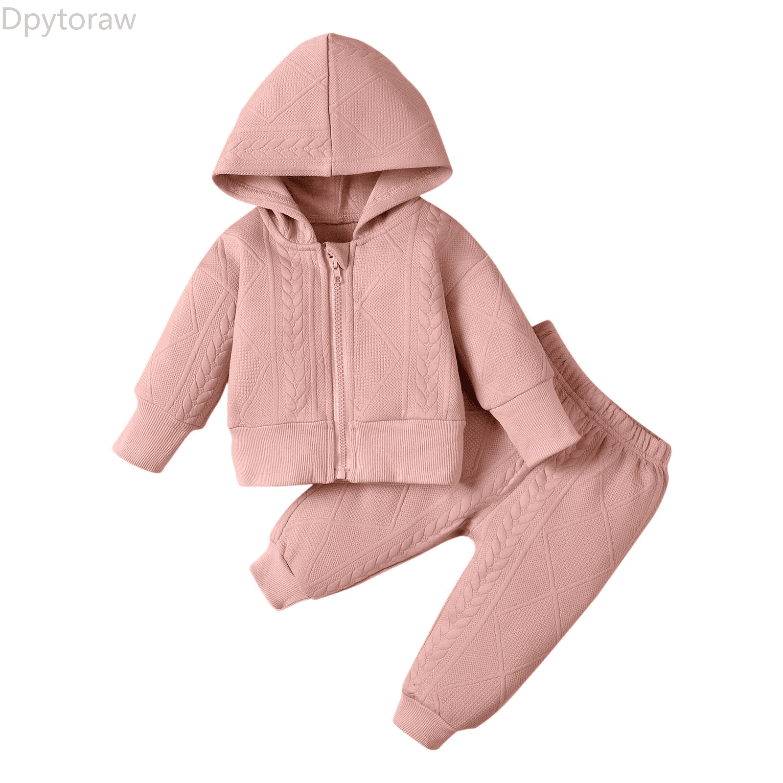 Dpytoraw Preschool Long Sleeved Solid Color Jacket+solid Color Pants ...