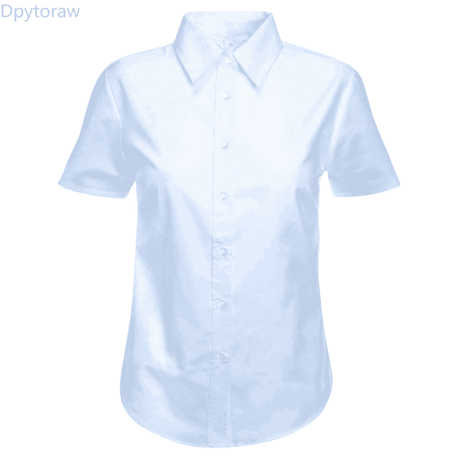 Dpytoraw School Ages Tops Blue Blouse Years Shirt 318 Sleeve White ...