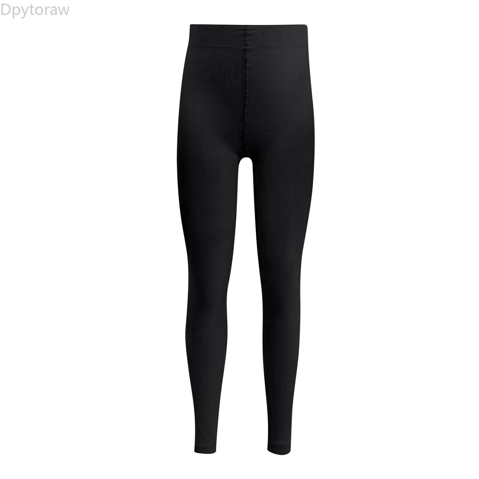 Dpytoraw Solid Color Dance Leggings for Kids, Nine Length Black Size 2 ...