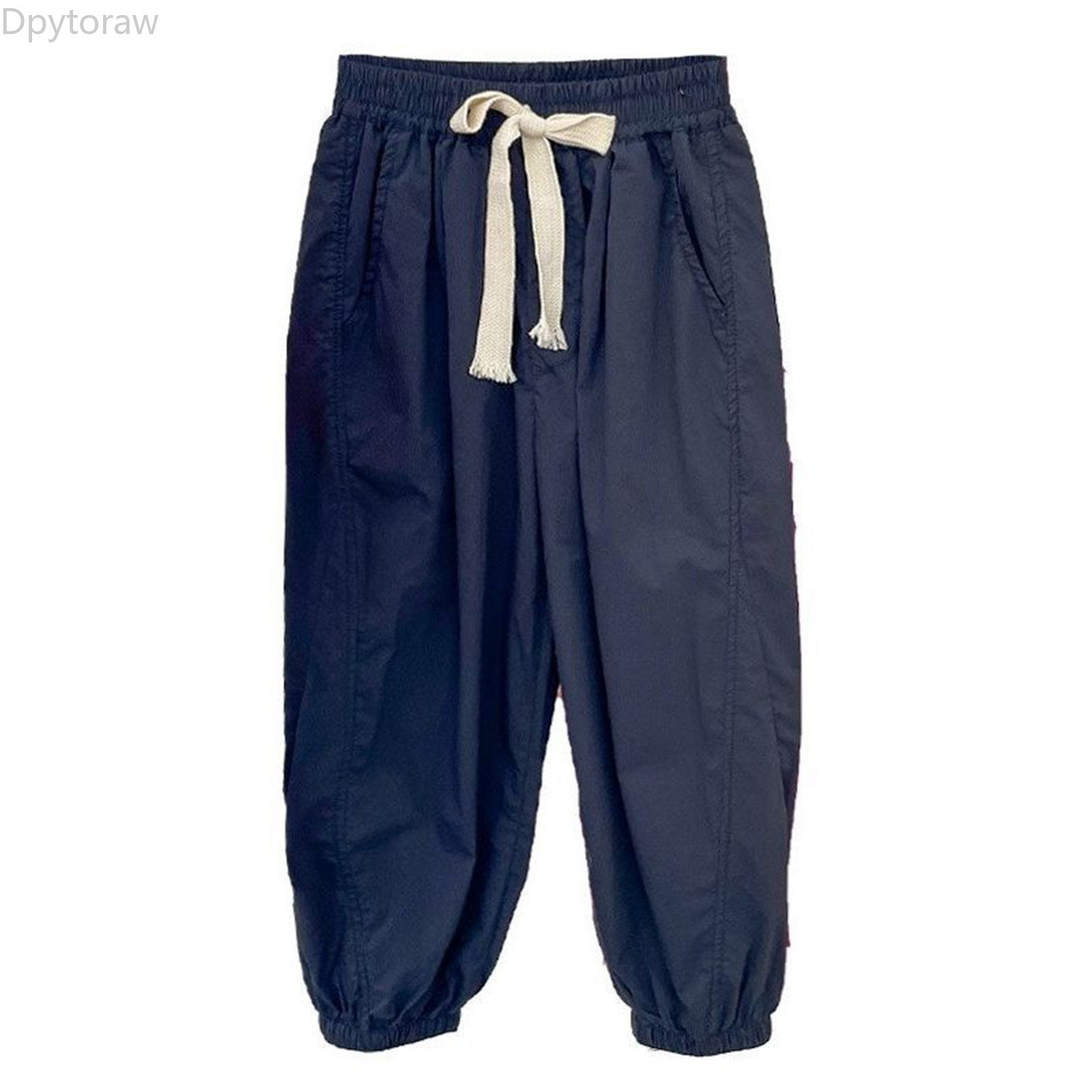 Dpytoraw Teen Children Pants For Girls Casual High Waisted Drawstring ...