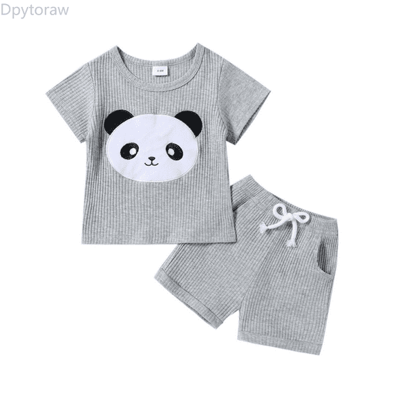 Dpytoraw Toddler Boys Girls Short Sleeve Cartoon Embroider T Shirt ...