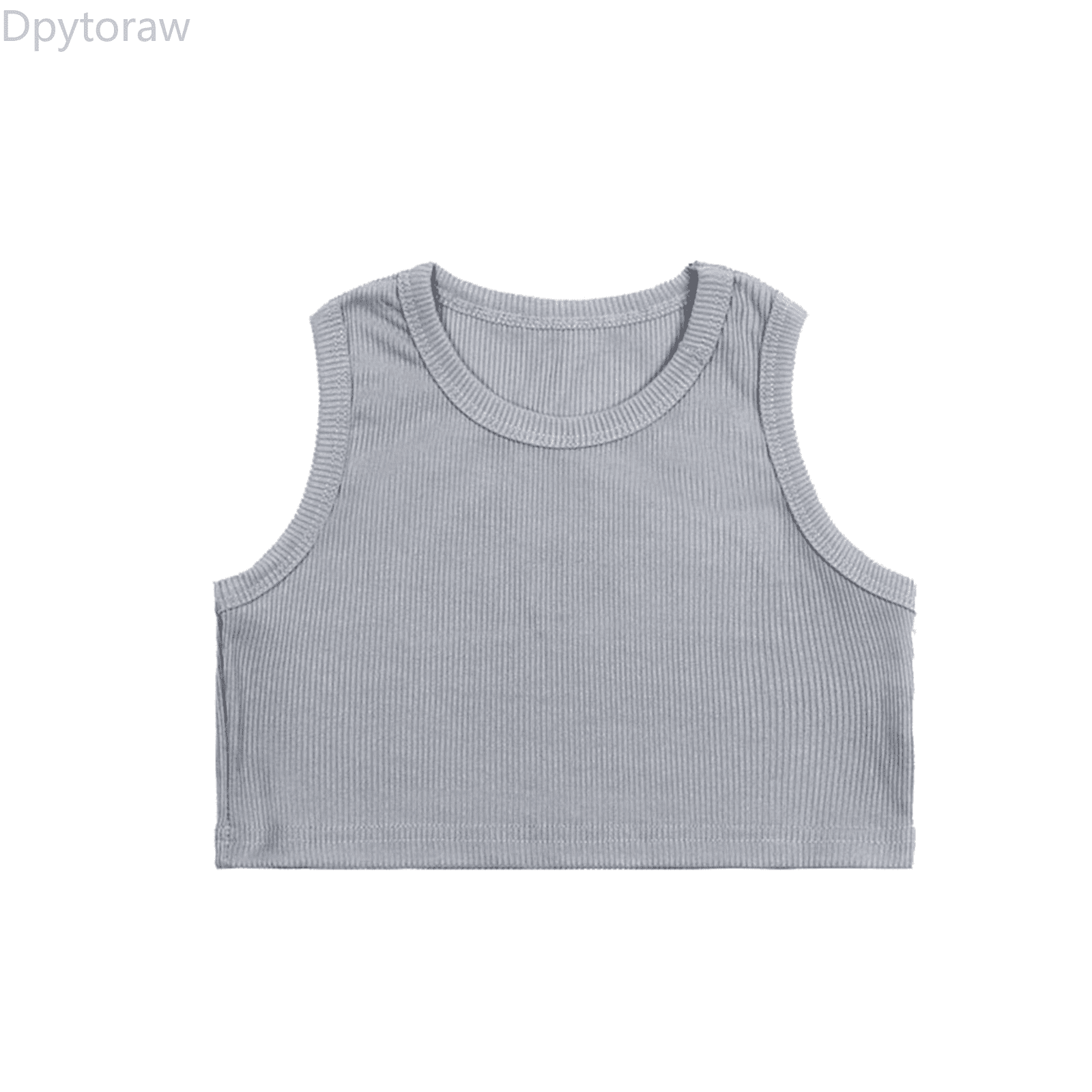 Dpytoraw Toddler Kids Girls Dance Tank Top Racerback Crop Tank Top ...