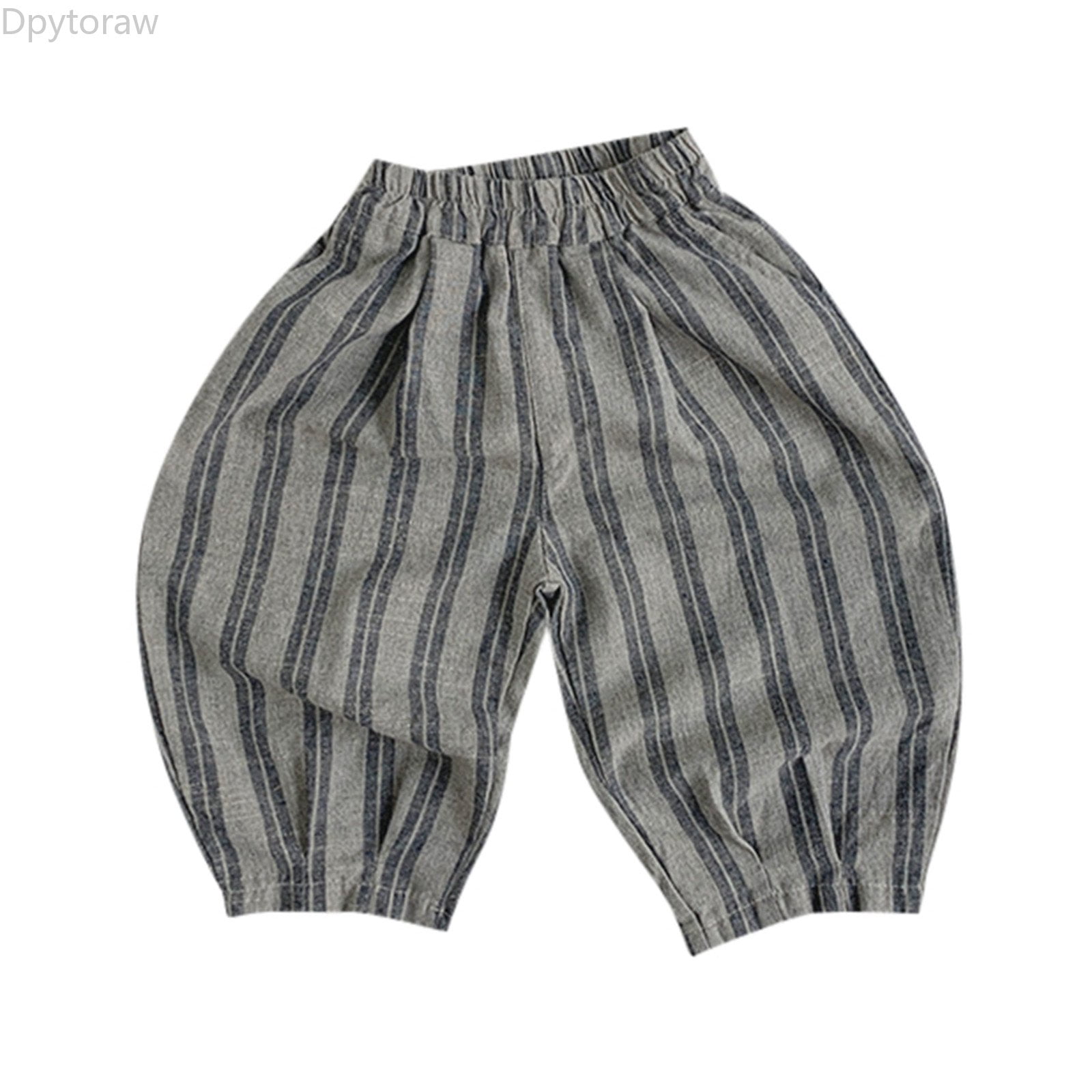 Dpytoraw Vertical Striped Pants Loose Slacks For Kids Girls Pants Size ...