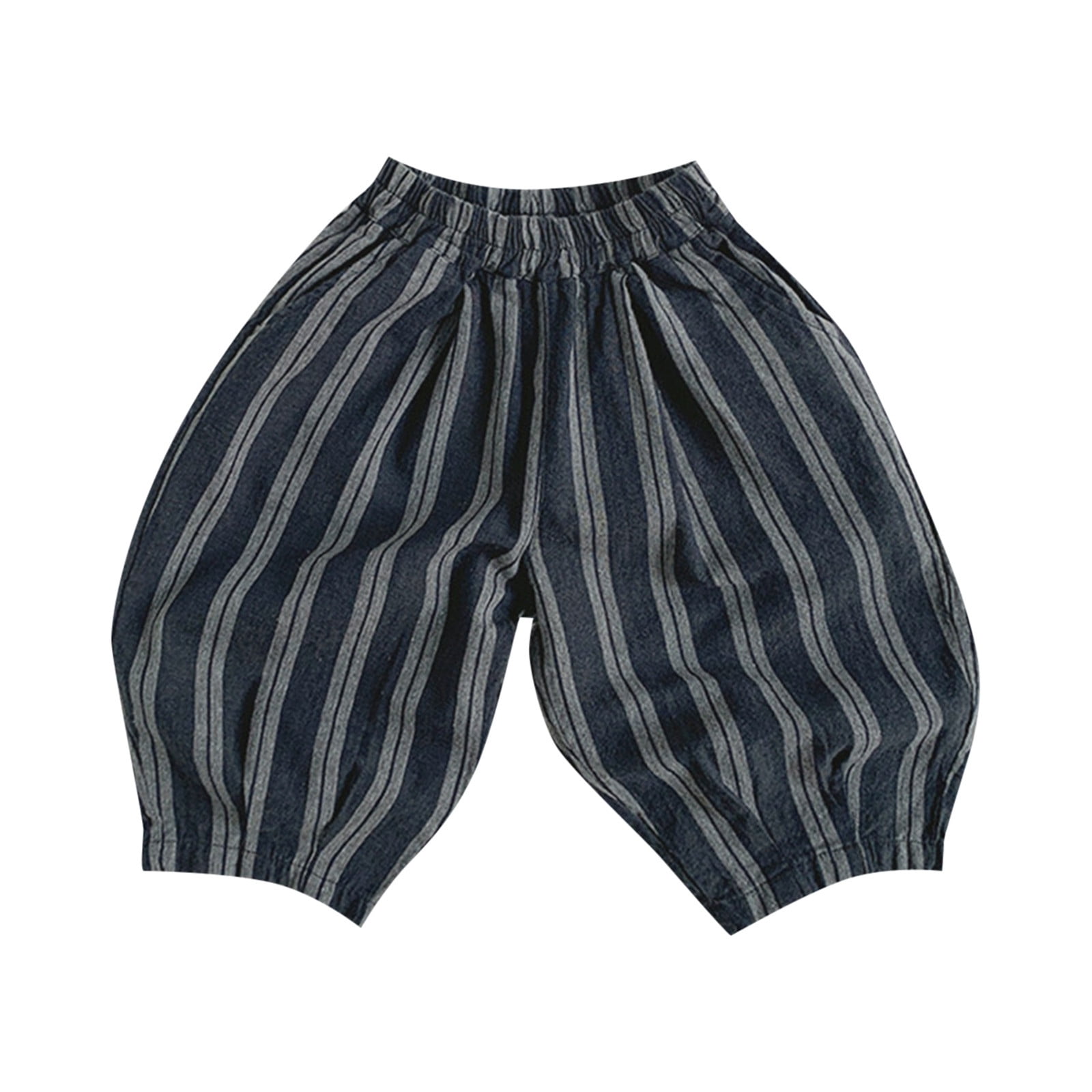 Dpytoraw Vertical Striped Pants Loose Slacks For Kids Girls Sparkle ...