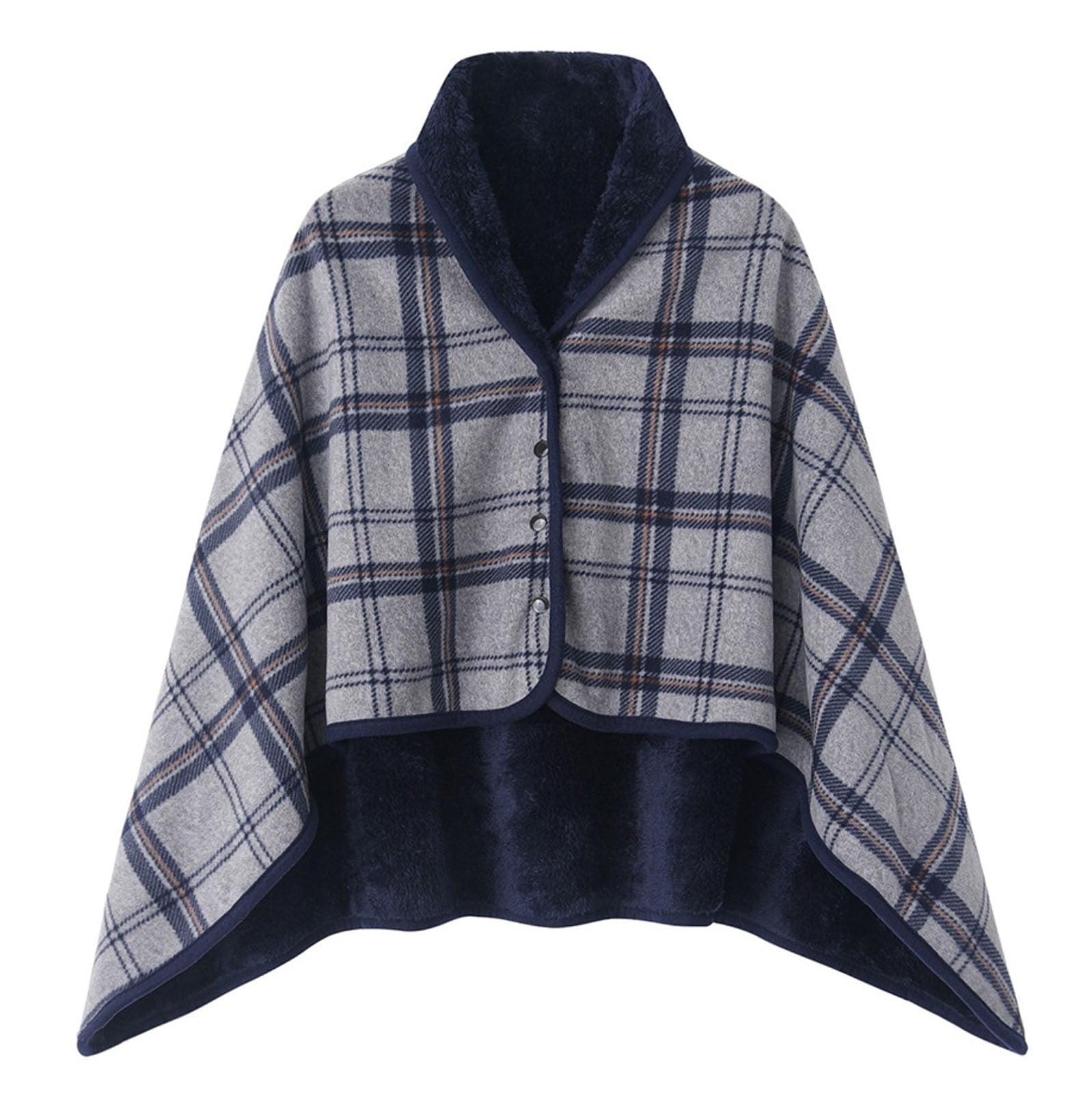 Dpytoraw Womens Large Front Poncho Sweater Wrap Topper Knitted Elegant ...