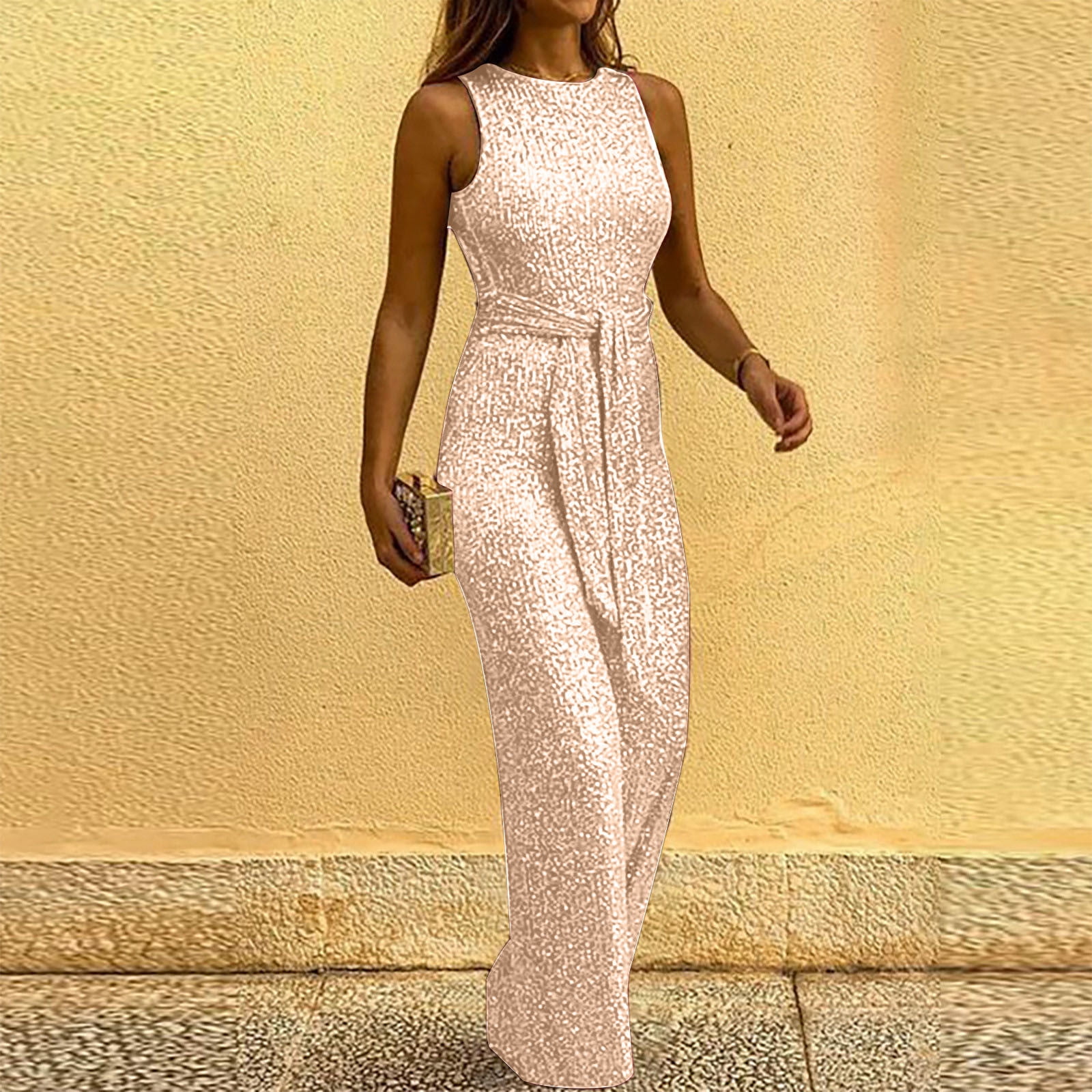 Dqueduo Jumpsuits for Women Fashion Bib Pants Overalls Baggy Rompers ...