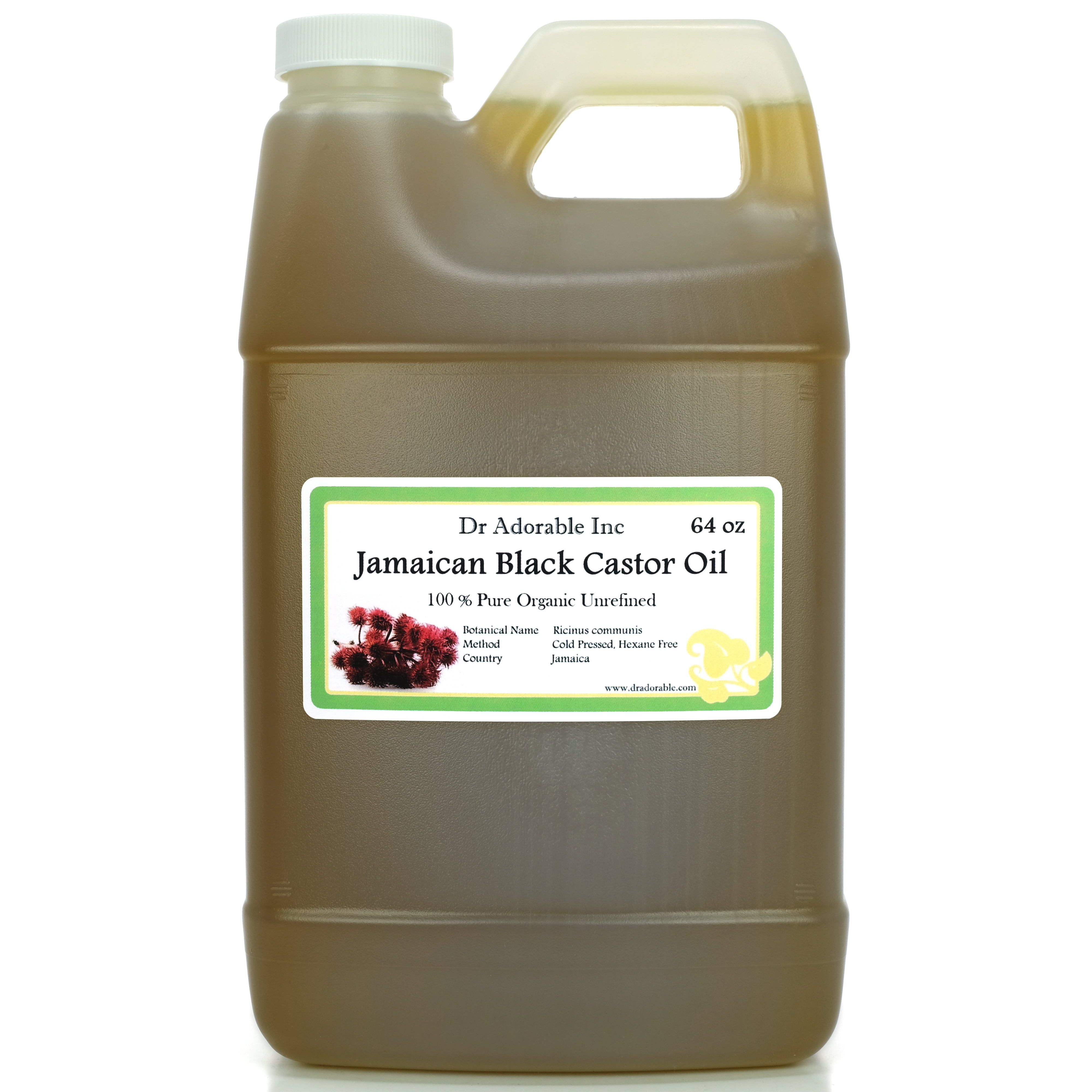 Dr Adorable - 64 oz - Jamaican Black Castor Oil - 100% Pure Organic ...