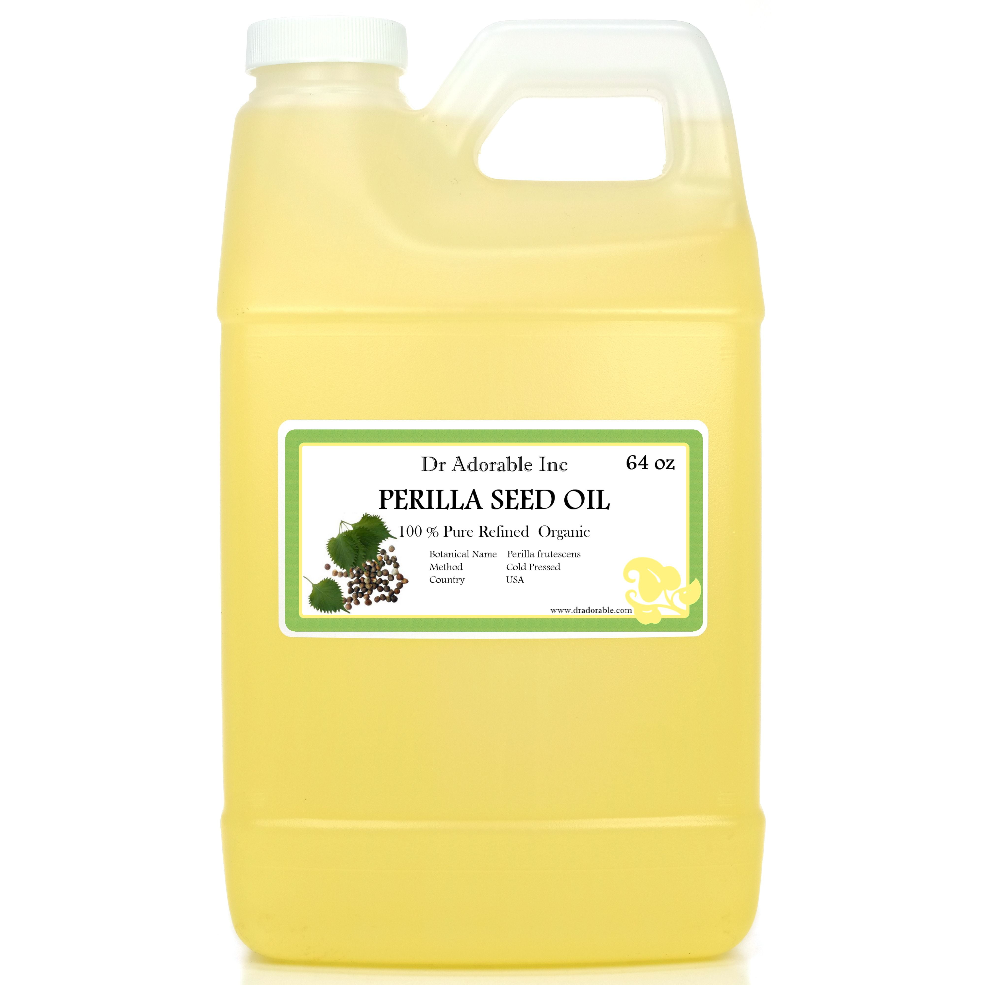 Dr Adorable - 64 oz - Perilla Seed Oil - 100% Pure Organic Cold Pressed ...
