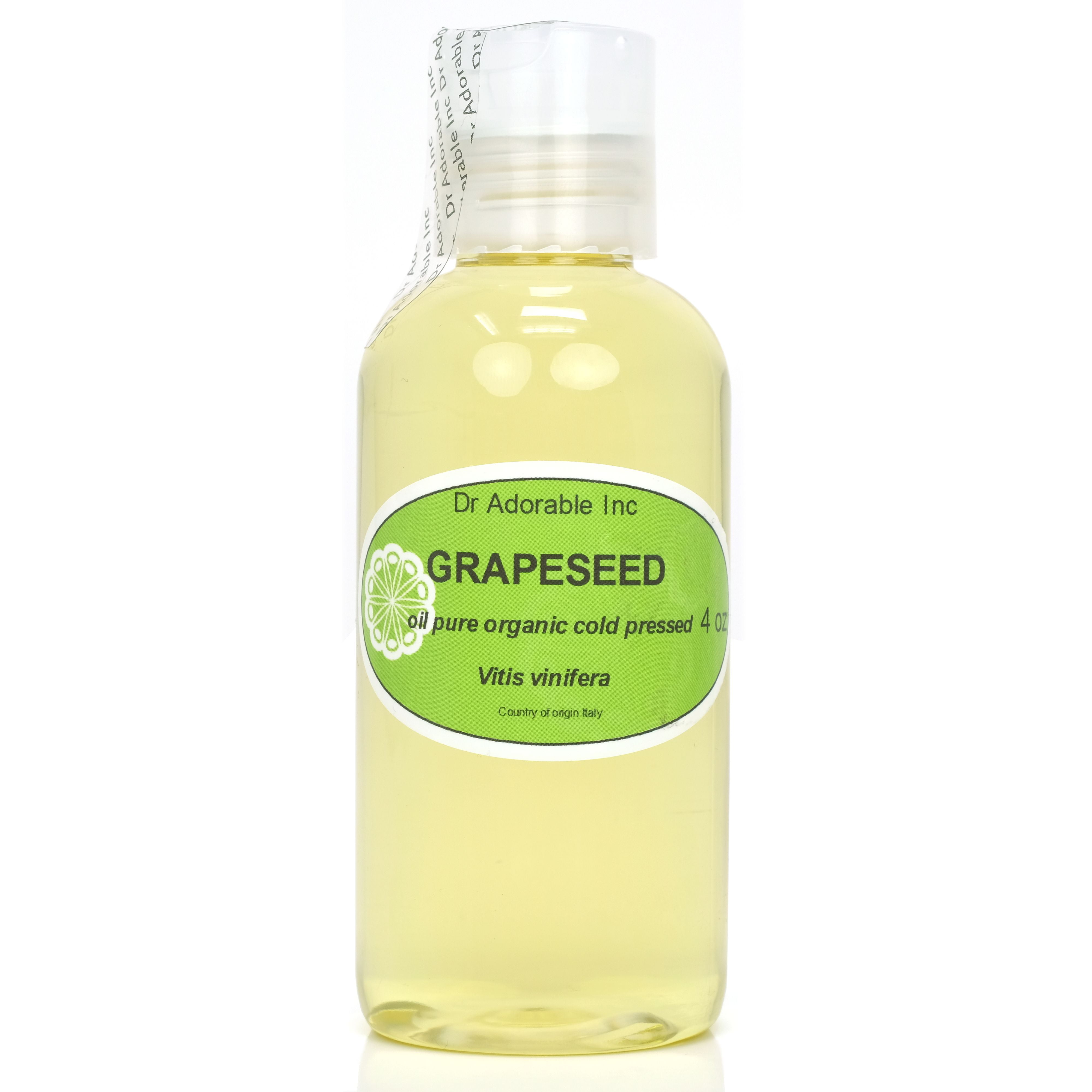 Dr Adorable - 4 oz - Grapeseed Oil - 100% Pure Organic Cold Pressed ...