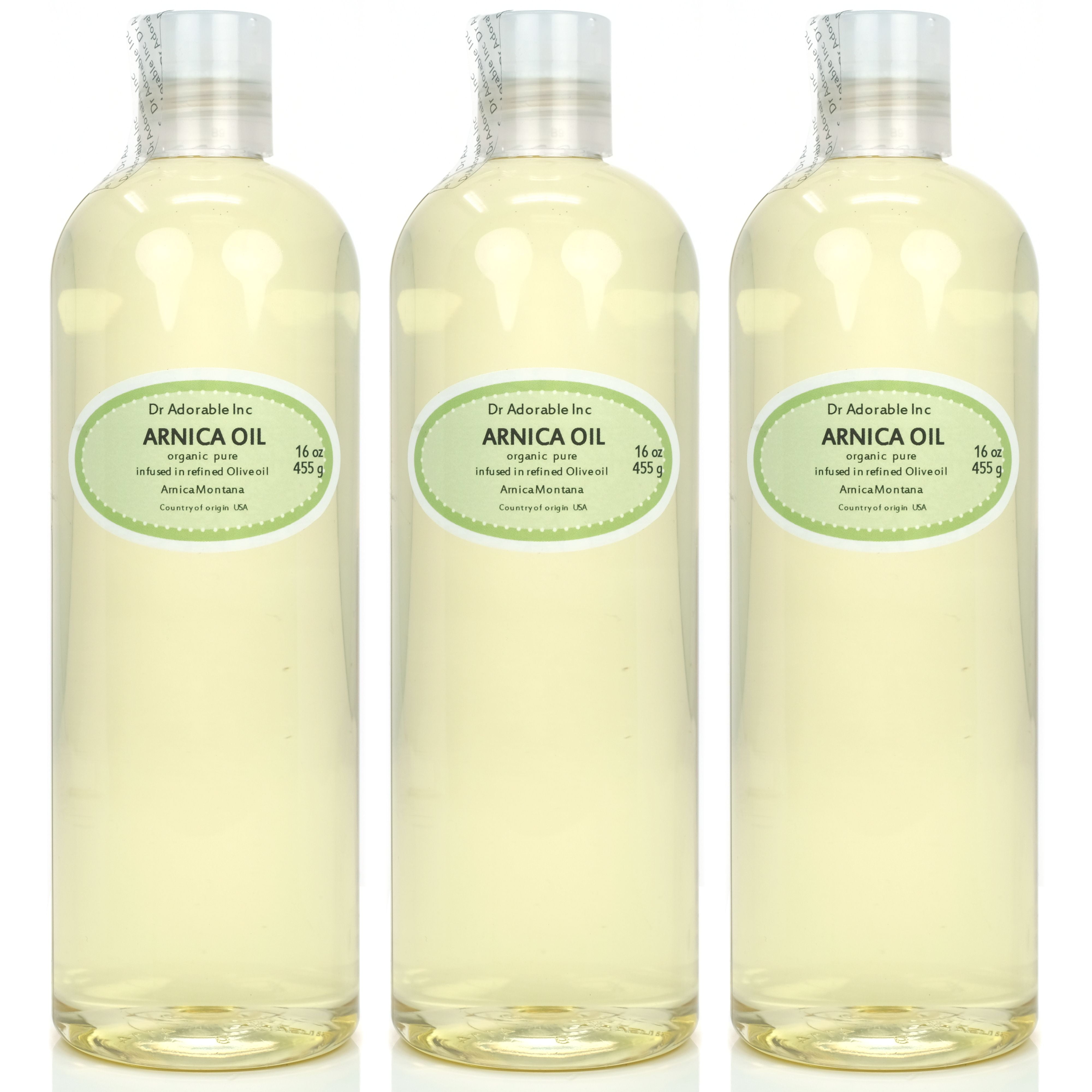 Dr Adorable - 48 oz - Arnica Herbal Oil - 100% Pure Organic (3 of 16 oz ...