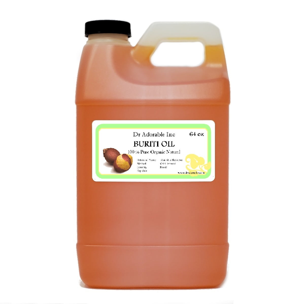 Dr Adorable - 64 oz - Buriti Exotic Oil - 100% Pure Organic Cold ...