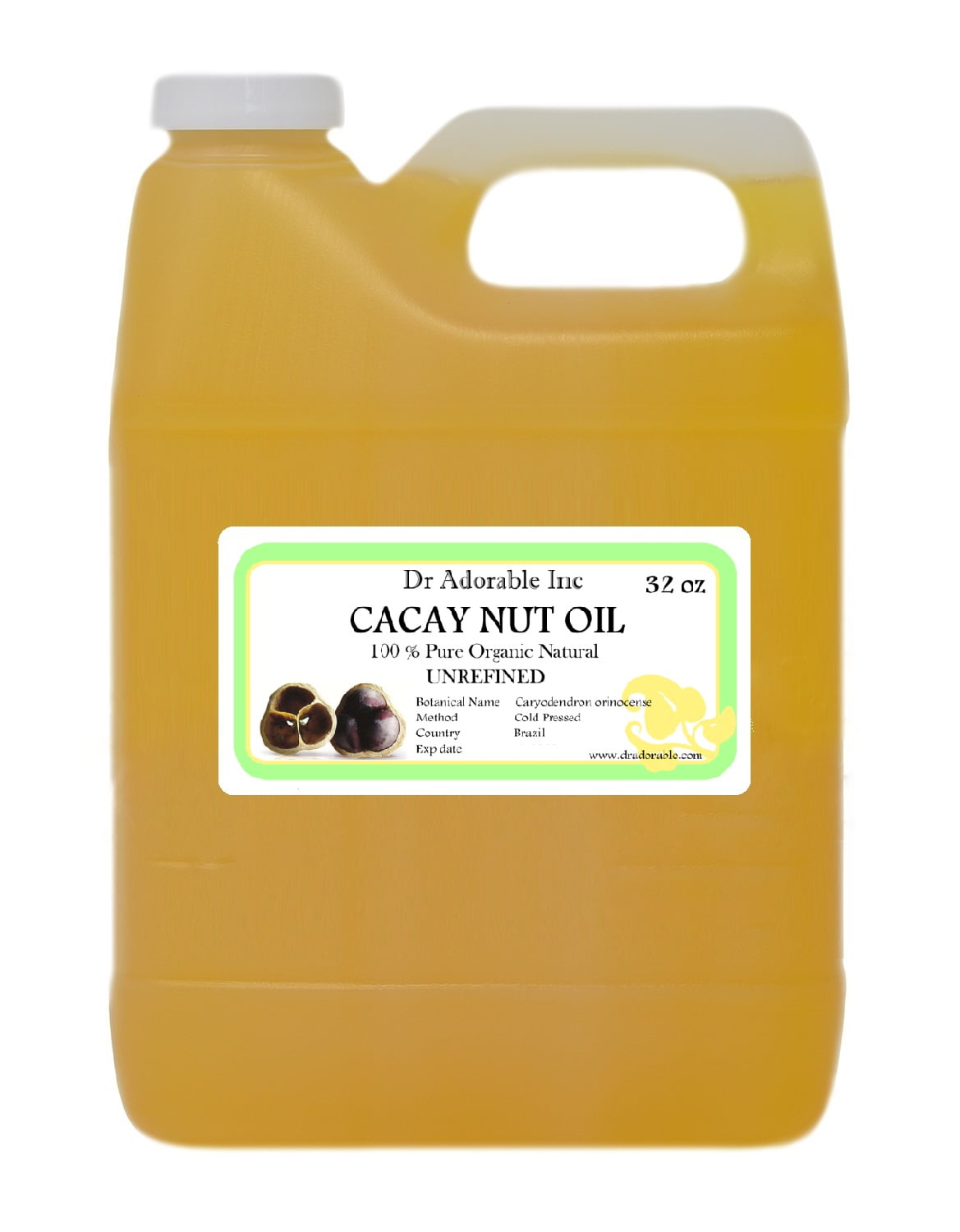 Dr Adorable - 32 oz - Cacay Nut Oil Unrefined - 100% Pure Organic Cold ...