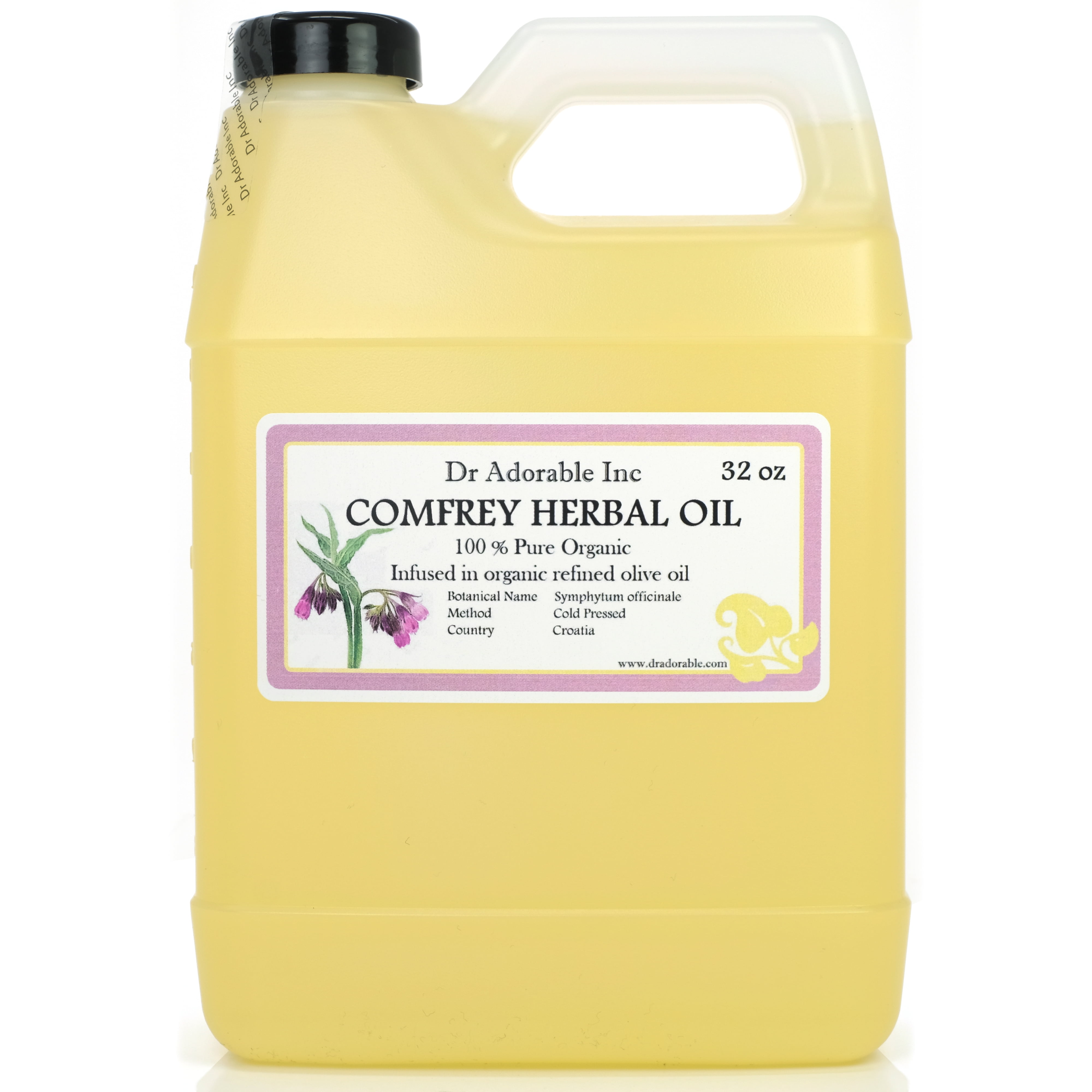 Dr Adorable - 32 oz - Comfrey Herbal Oil - Infused 100% Pure Organic ...