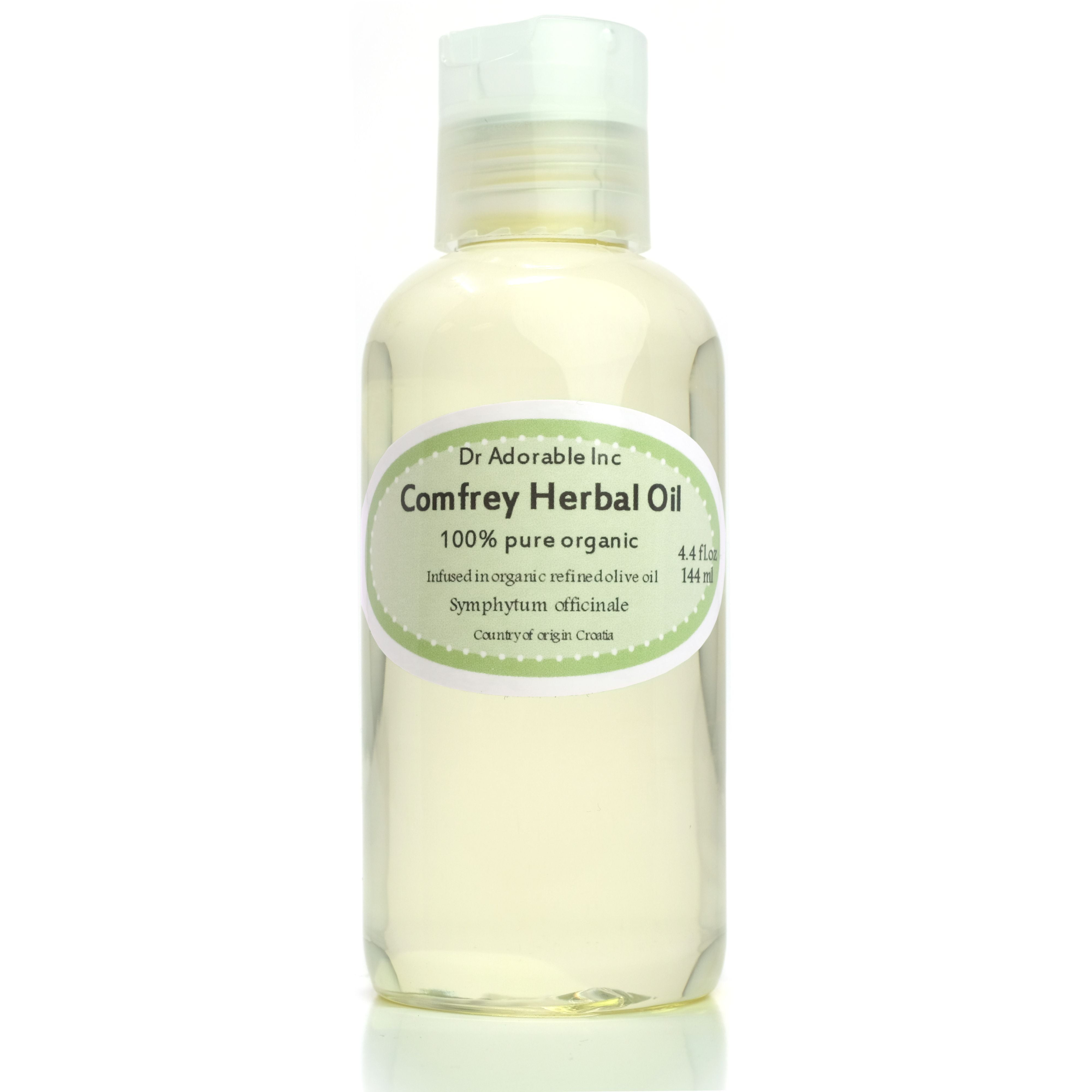 Dr Adorable - 4 oz - Comfrey Herbal Oil - Infused 100% Pure Organic ...