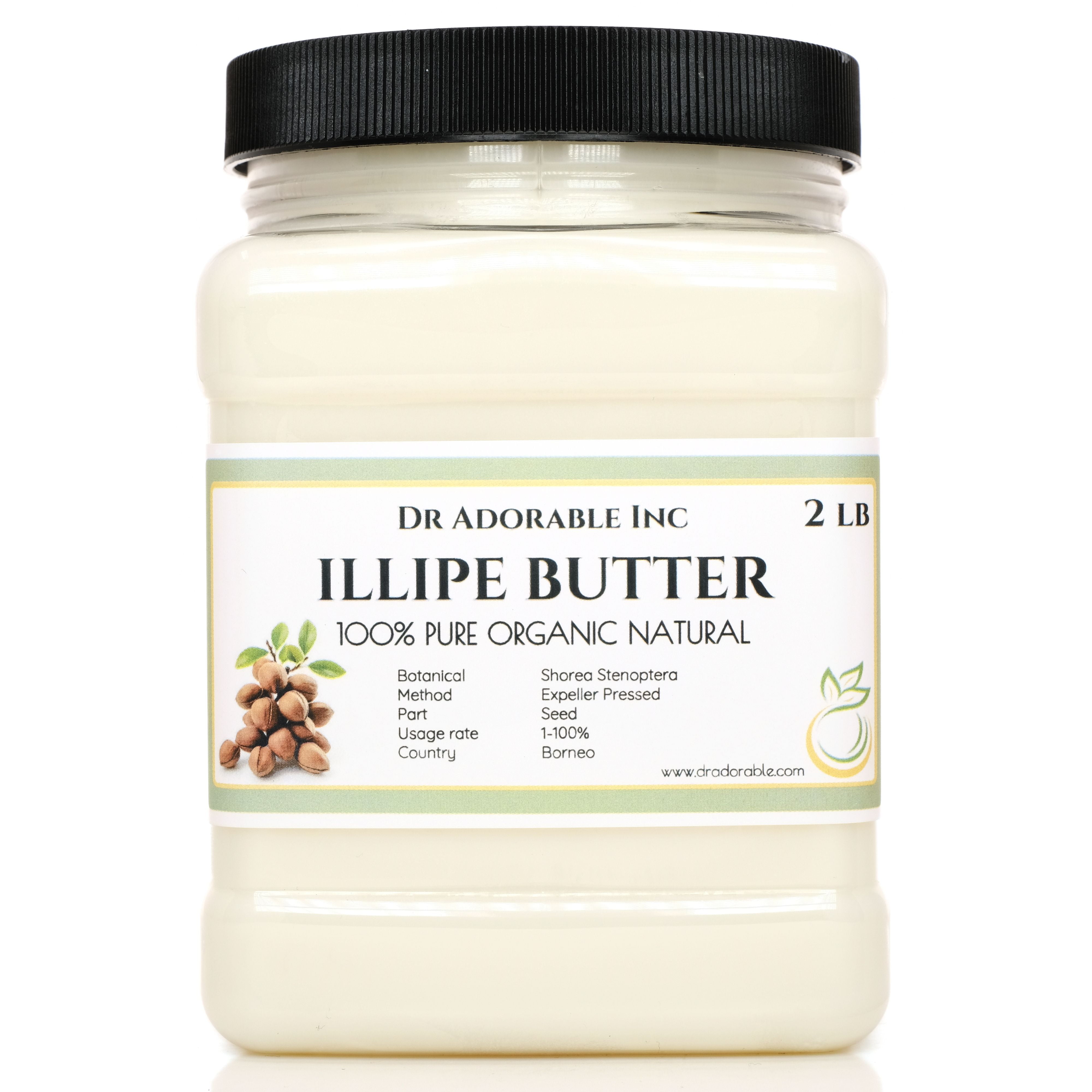 Dr Adorable - 2 lb - Illipe Butter - Organic Fresh Natural - Walmart.com