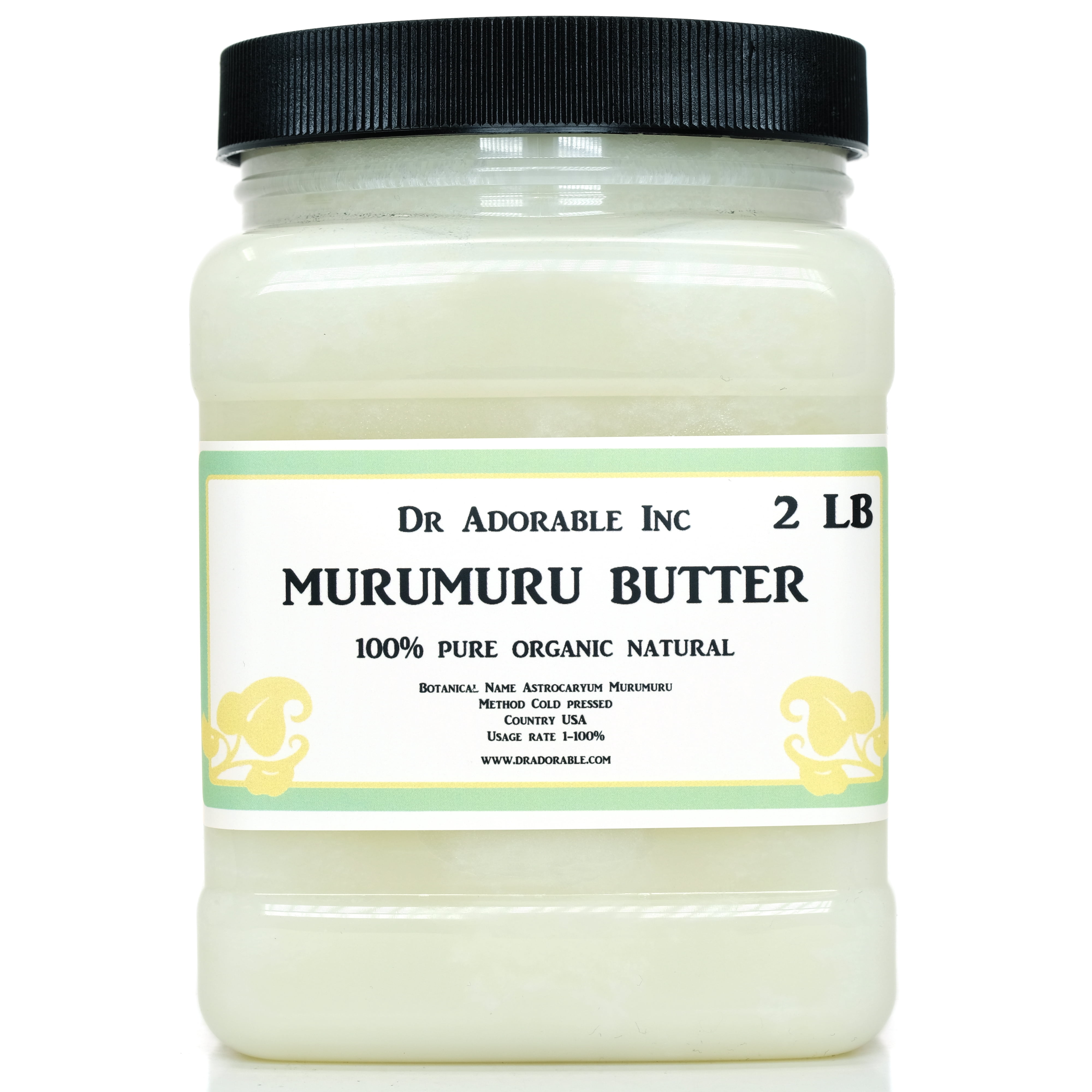 Dr Adorable - 2 lb - Murumuru Butter - Refined Organic Fresh Natural ...