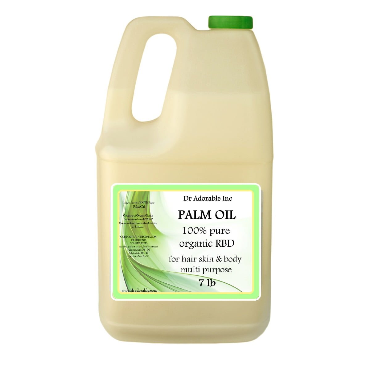 Dr Adorable - 7 lb - Palm Oil - 100% Pure Cold Pressed Organic Natural ...
