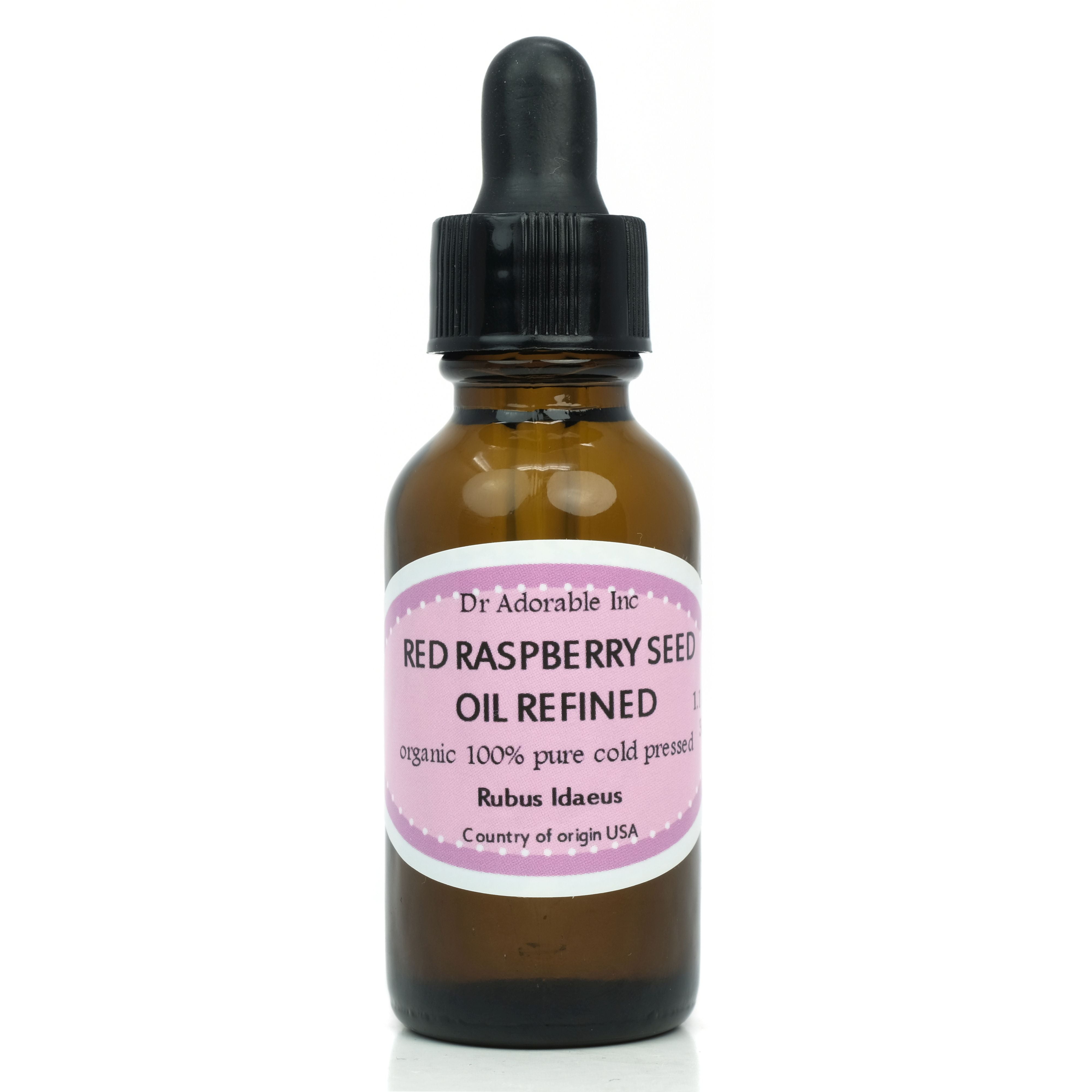Dr Adorable - 1 oz with dropper - Red Raspberry Seed Oil REFINED - 100% ...