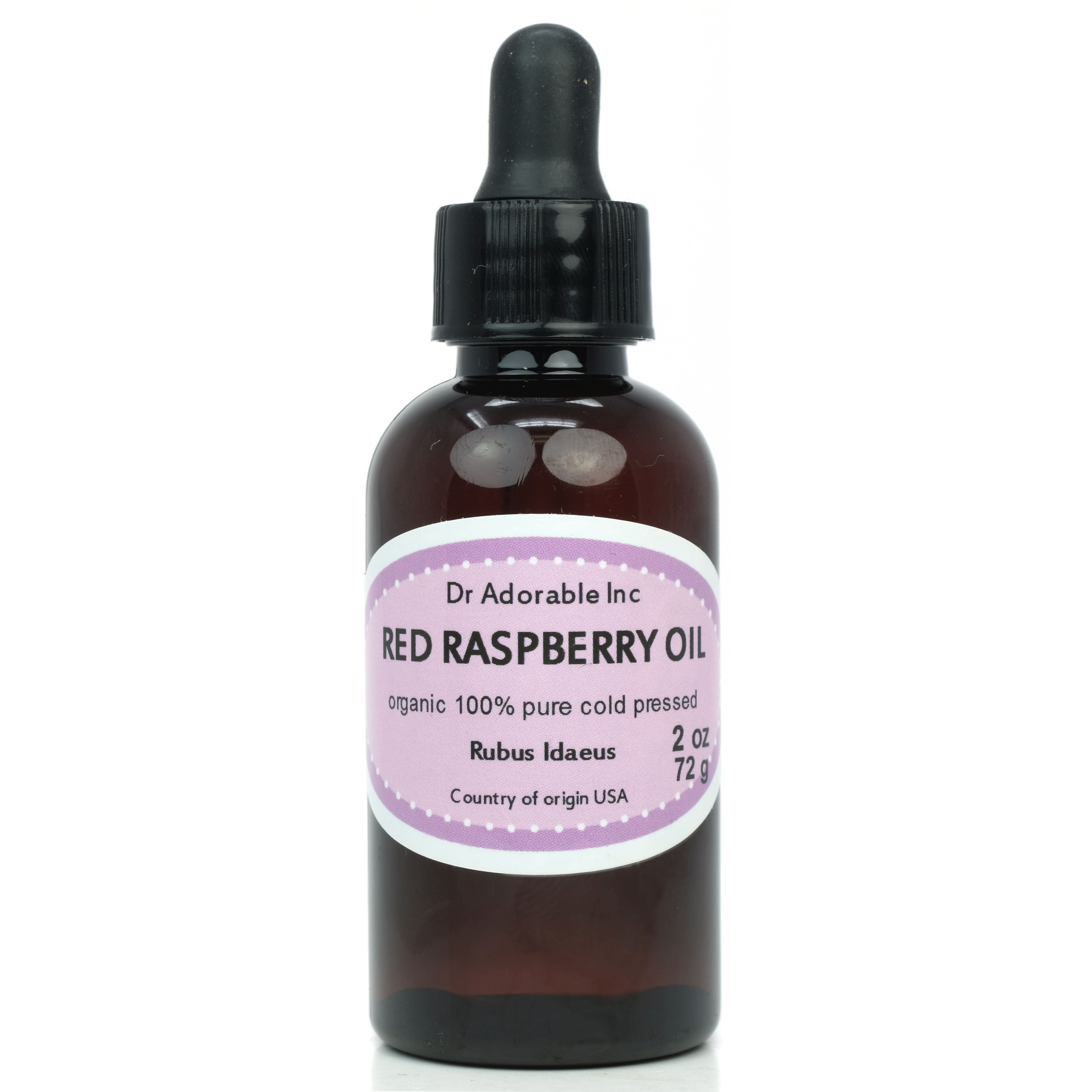 Dr Adorable - 2 oz with dropper - Red Raspberry Seed Oil UNREFINED ...