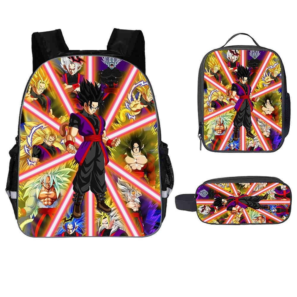 Dr Agon Ball Z 3Pcs Backpack set anime print Bookbag set Casual Travel ...