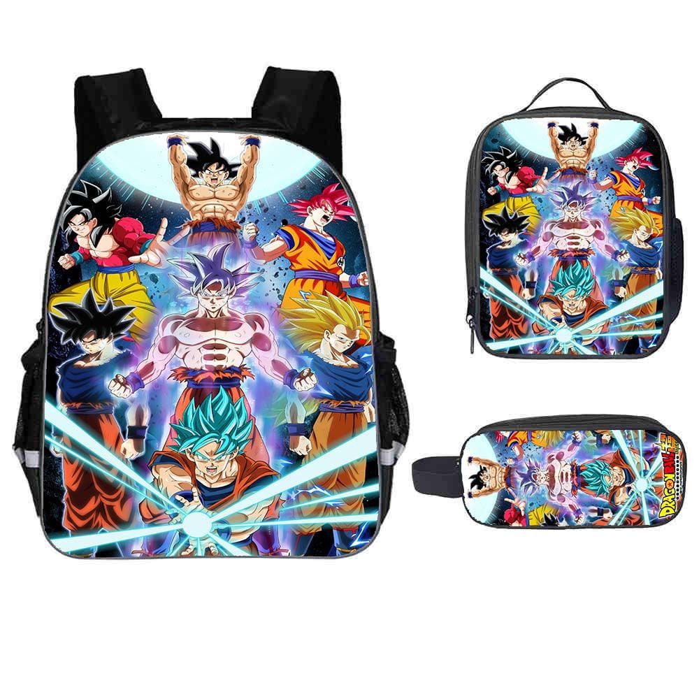 Dr Agon Ball Z 3Pcs Backpack set anime print Bookbag set Casual Travel ...