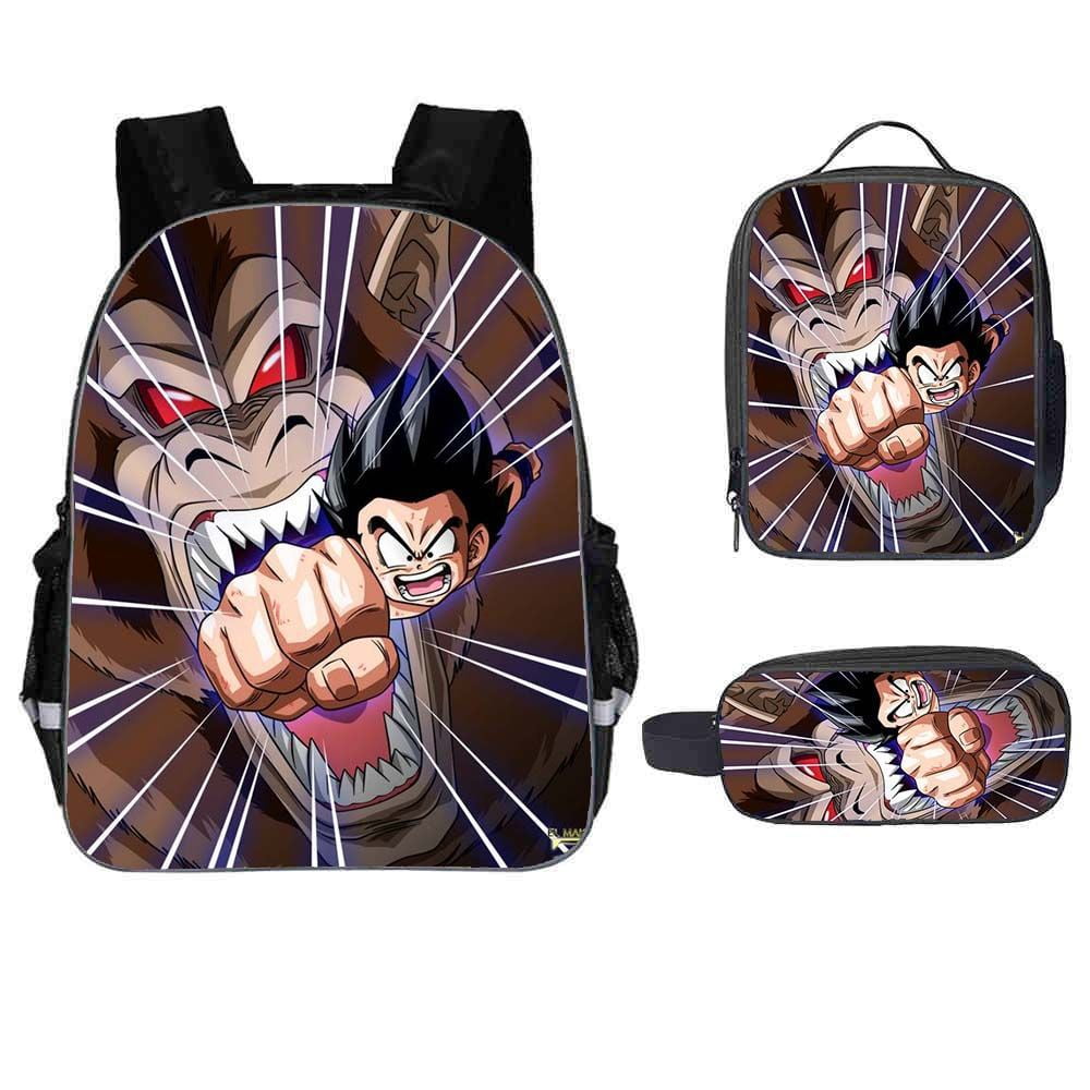 Dr Agon Ball Z 3Pcs Backpack set anime print Bookbag set Casual Travel ...