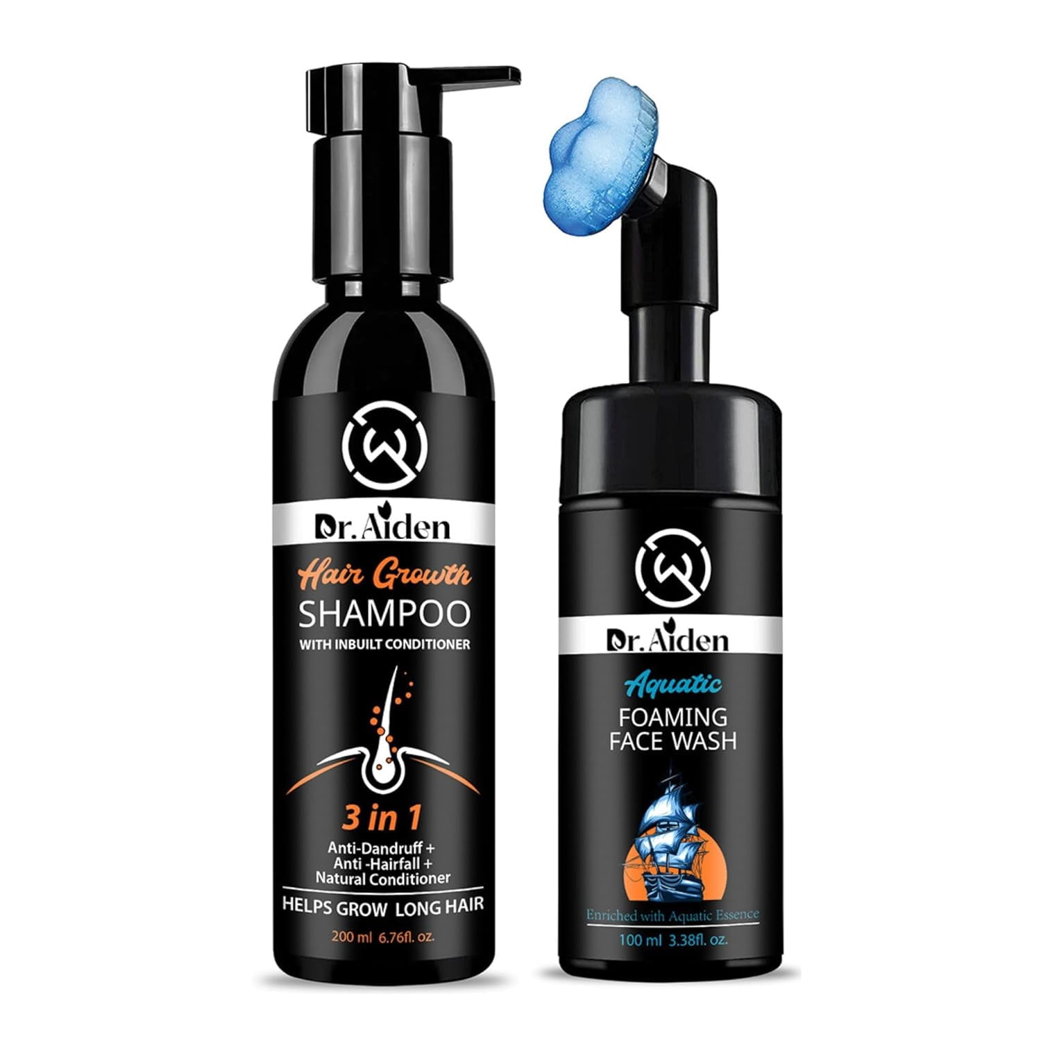 Dr Aiden Antidandruff 3 in 1 Shampoo Aquatic Foam Face Wash - Walmart.com