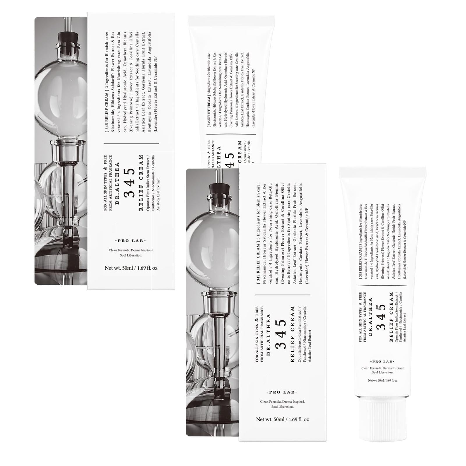 Dr.Althea 345 Relief Cream,Daily Face Moisturizer,Blemish Relief Care ...