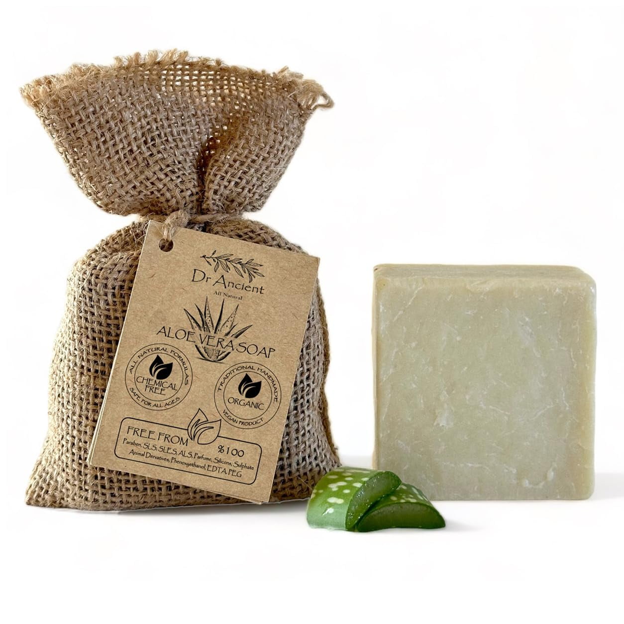 Dr.Ancient Aloe Vera Soap Bar Organic Natural Vegan Traditional ...