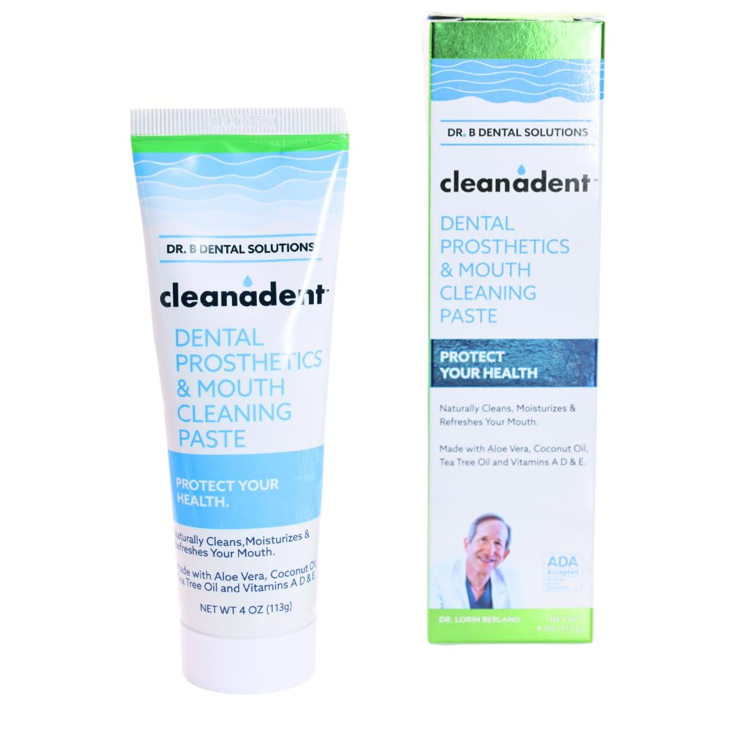 Dr. B Dental Solutions AIF4 Cleanadent Denture and Gum Toothpaste, ADA ...