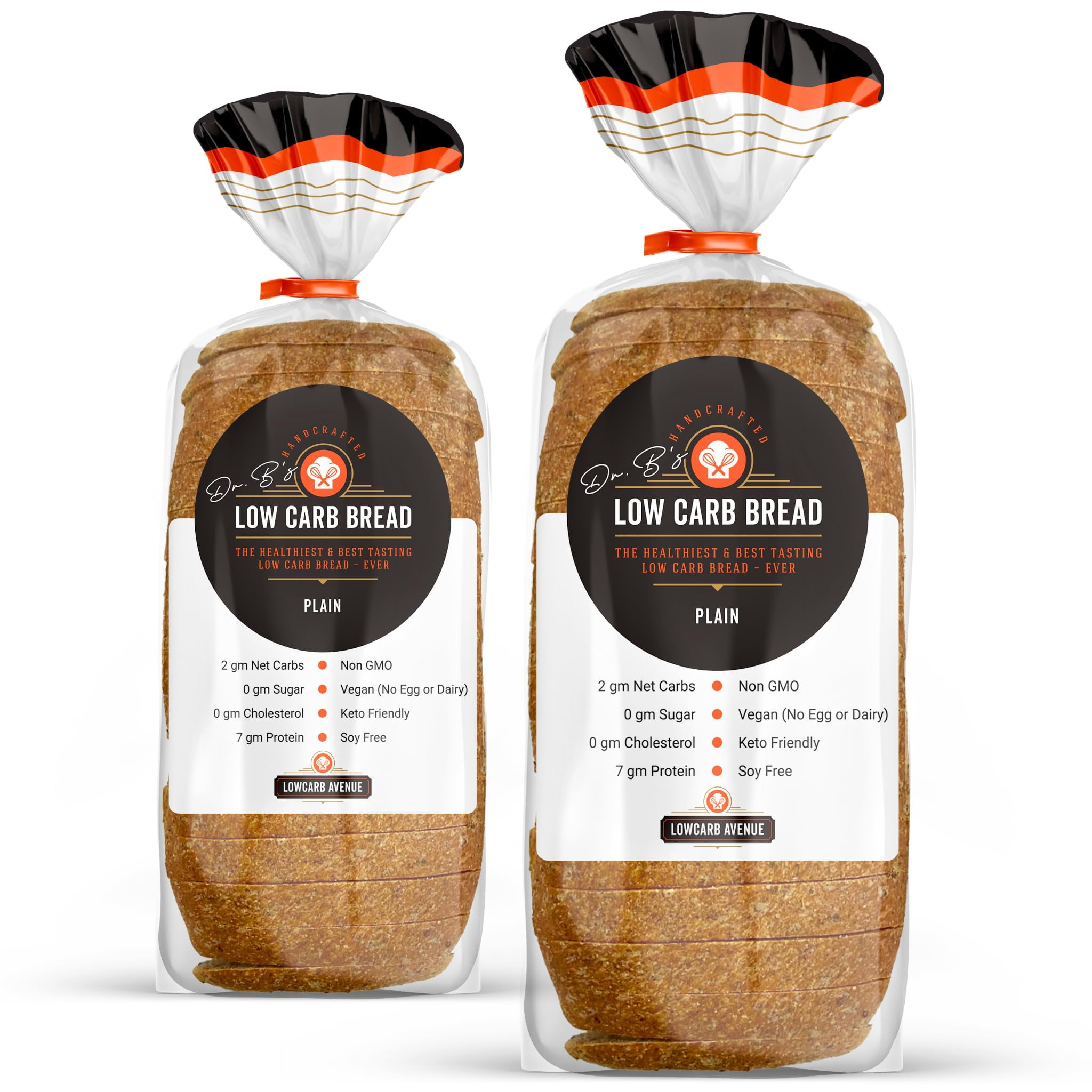Dr. B's Multigrain Bread | 2g Net Carbs & 7g Protein | Low Calorie ...