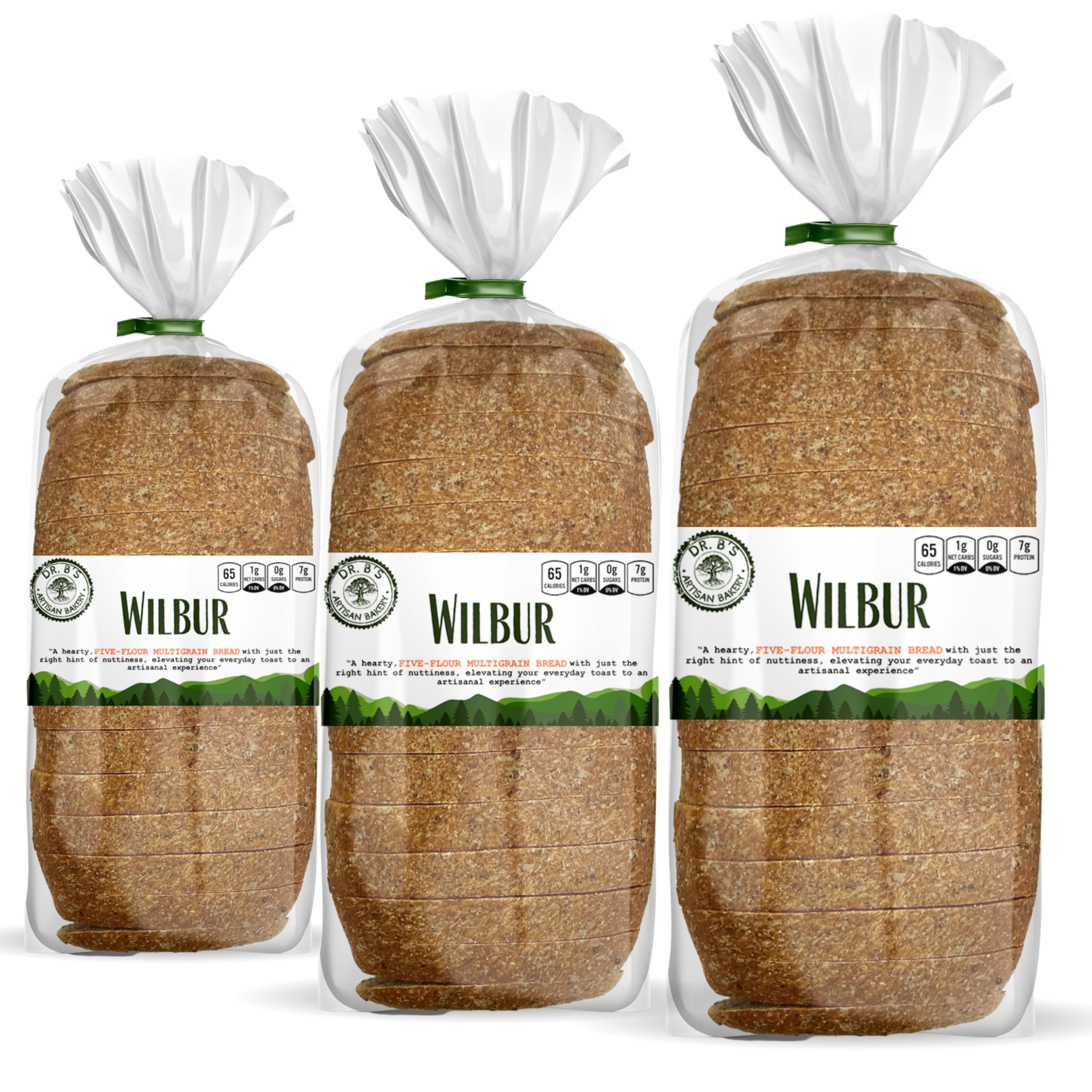 Dr. B's Multigrain Bread | 2g Net Carbs & 7g Protein | Low Calorie ...