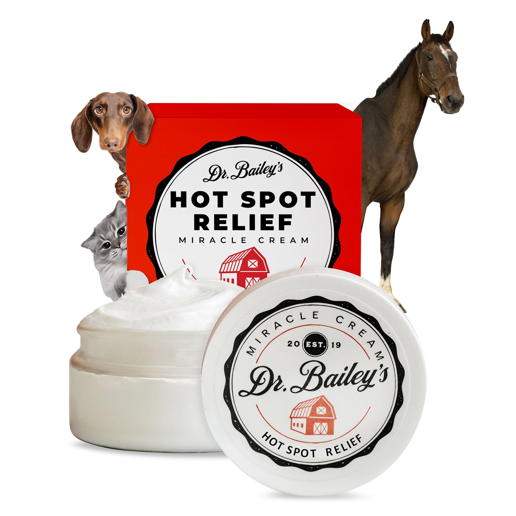 Dr. Bailey's Miracle Cream - 4 OZ Topical Ointment | Hot Spot Treatment ...