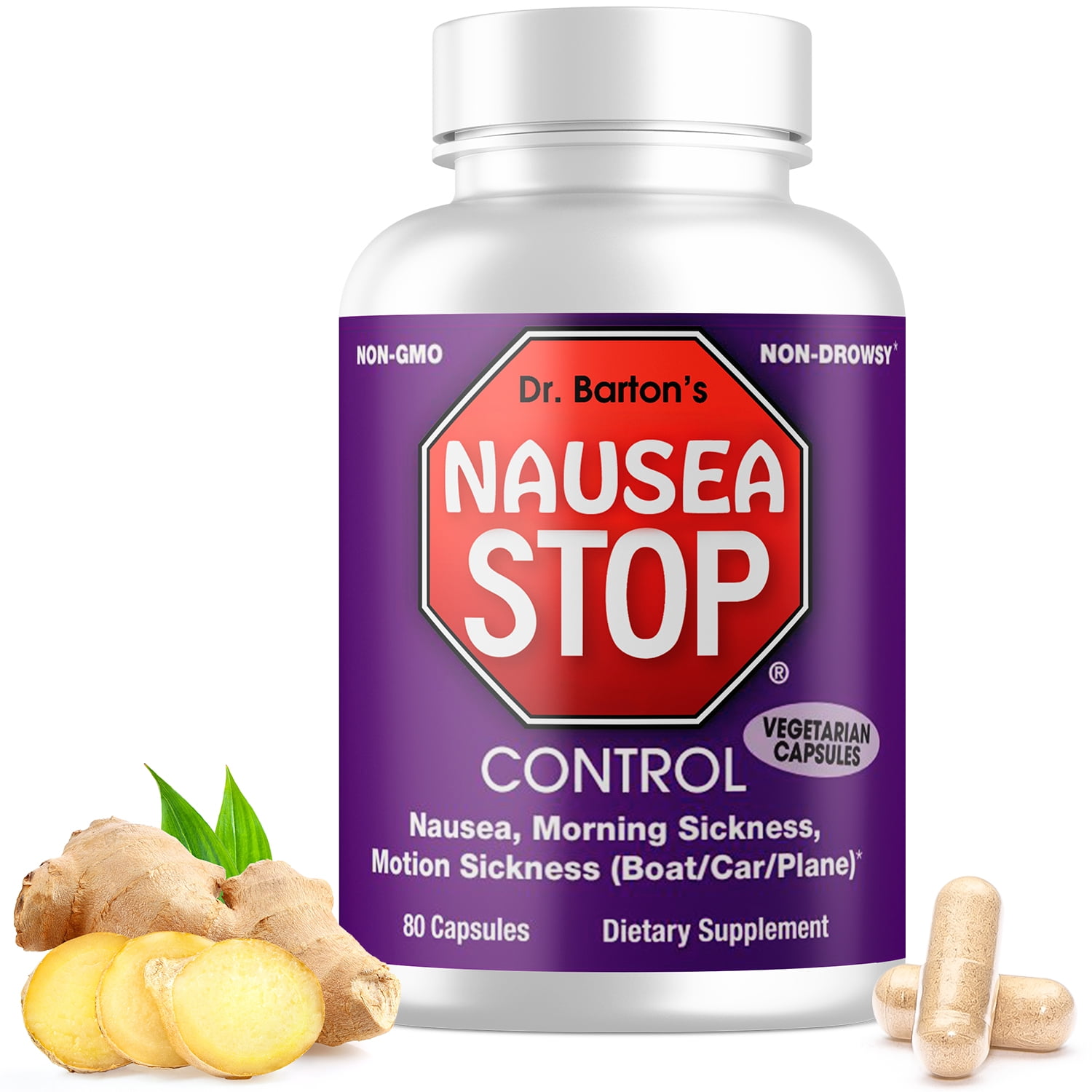 Dr. Barton’s NauseaStop – Herbal Digestive & Daily Wellness Supplement ...