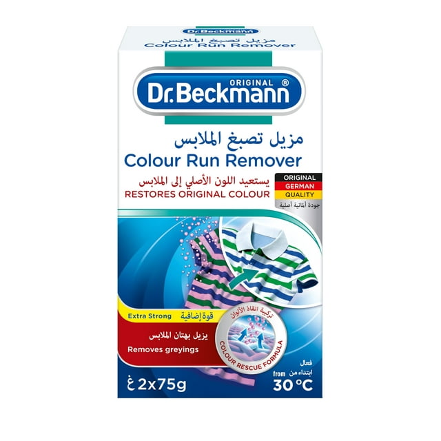 Dr. Beckmann Colour Run Remover Powder 2X75G|Restores Original Colour ...