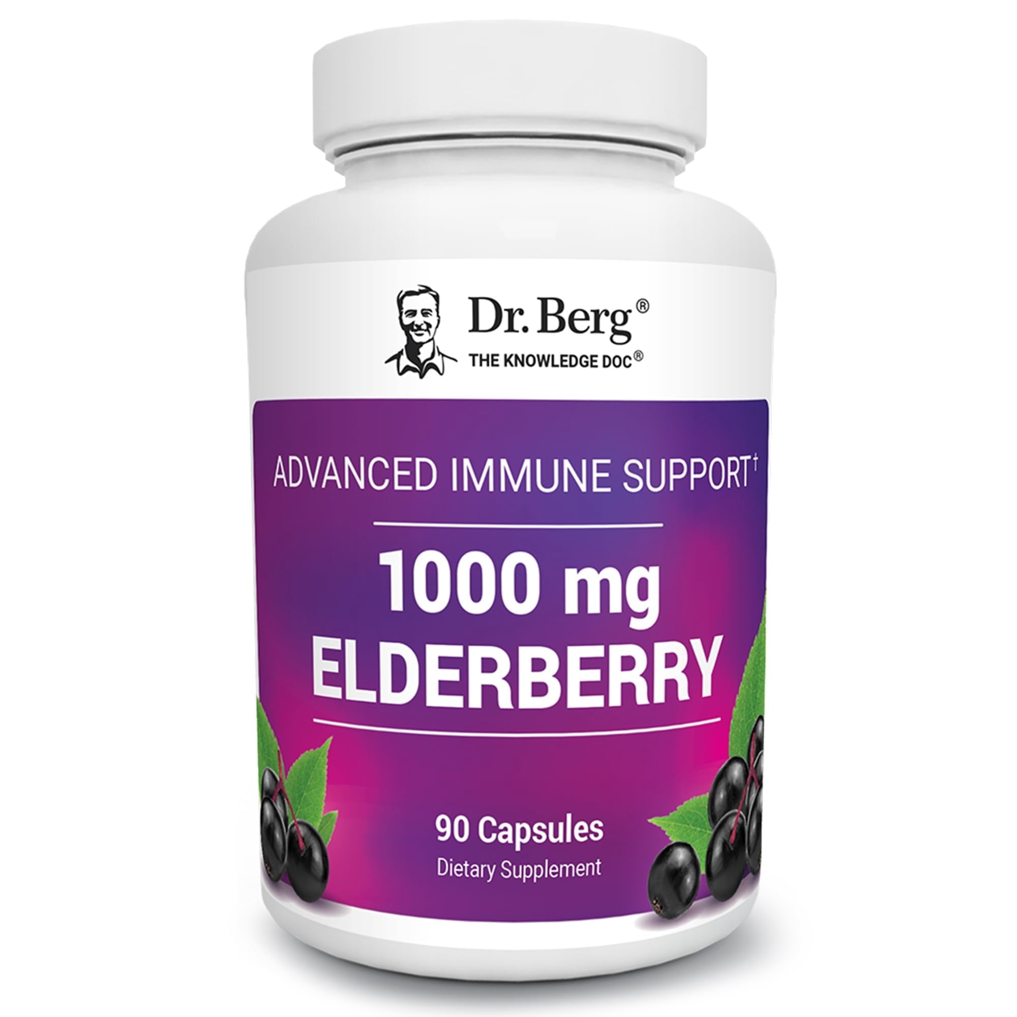Dr. Berg Advanced Immune Support – Black Elderberry with Zinc, Vitamin ...