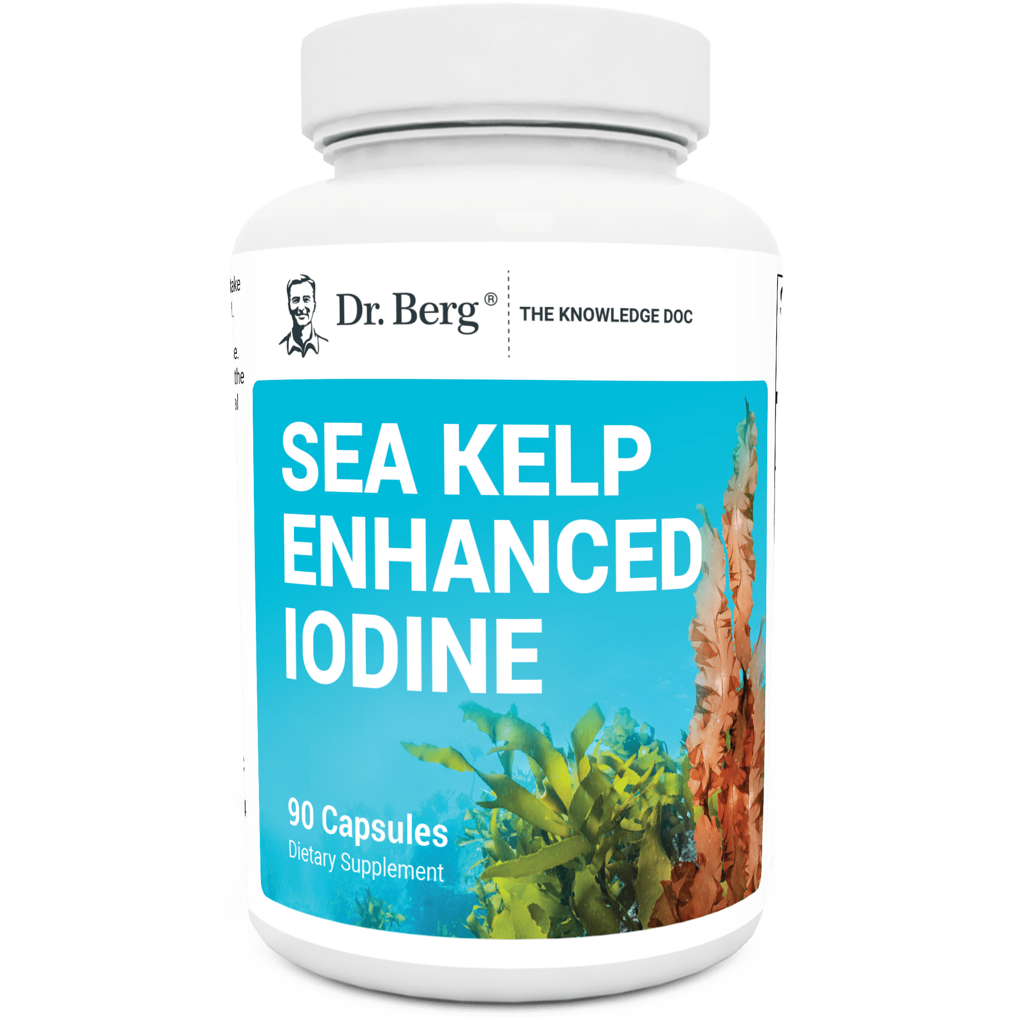 Dr. Berg's Organic Thyroid Assist Sea Kelp Enhanced Iodine Supplement ...