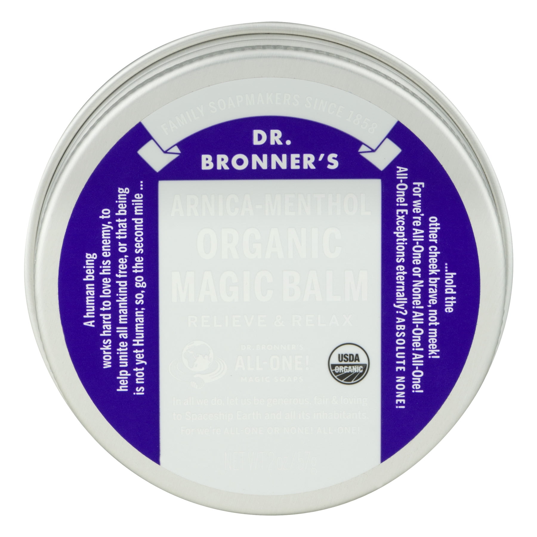 Dr Bronner Magic Balm, Arnica - Menthol, Organic-2 oz - Walmart ...