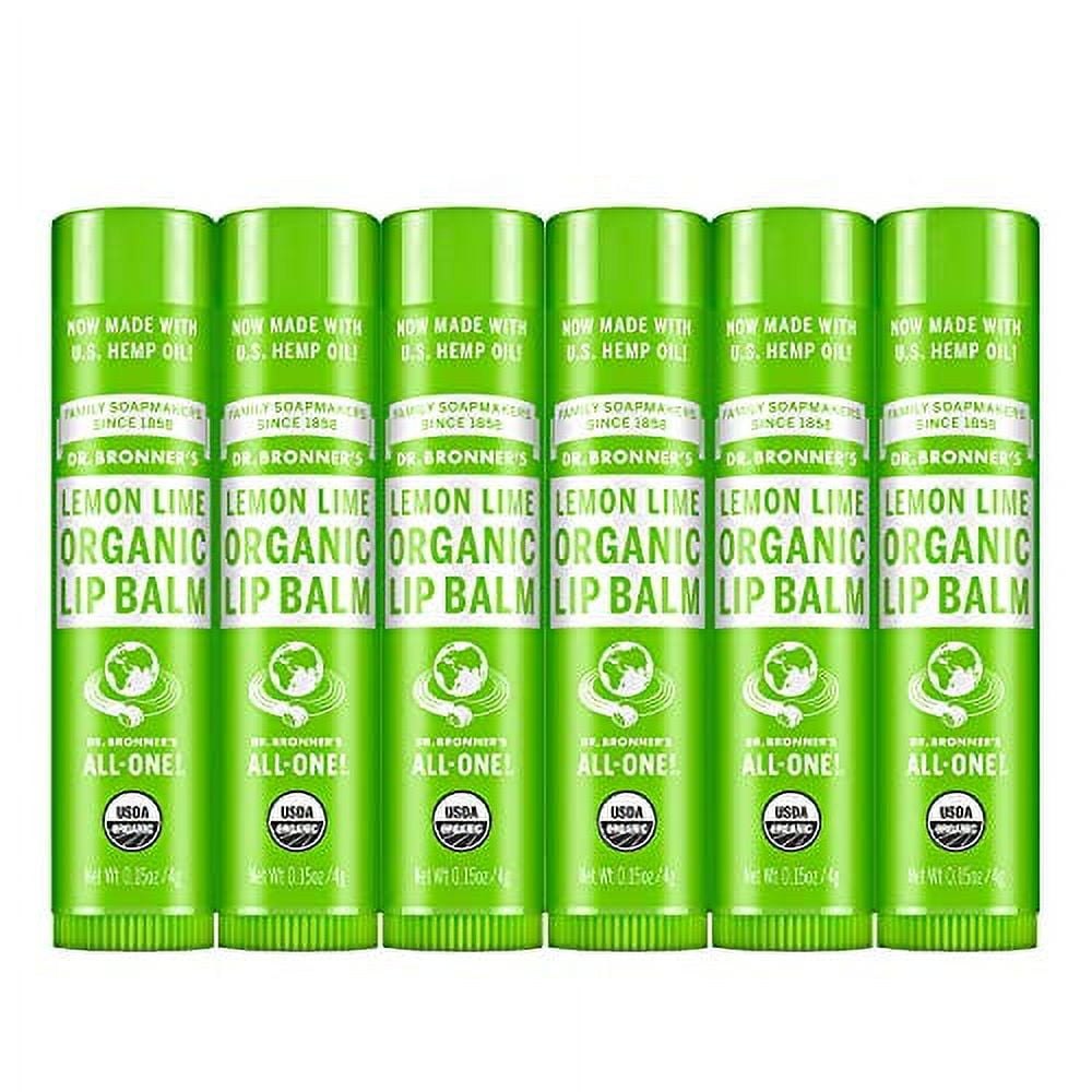 Dr. Bronner's - Organic Lip Balm (.15 ounce, 6-Pack) - Made with ...