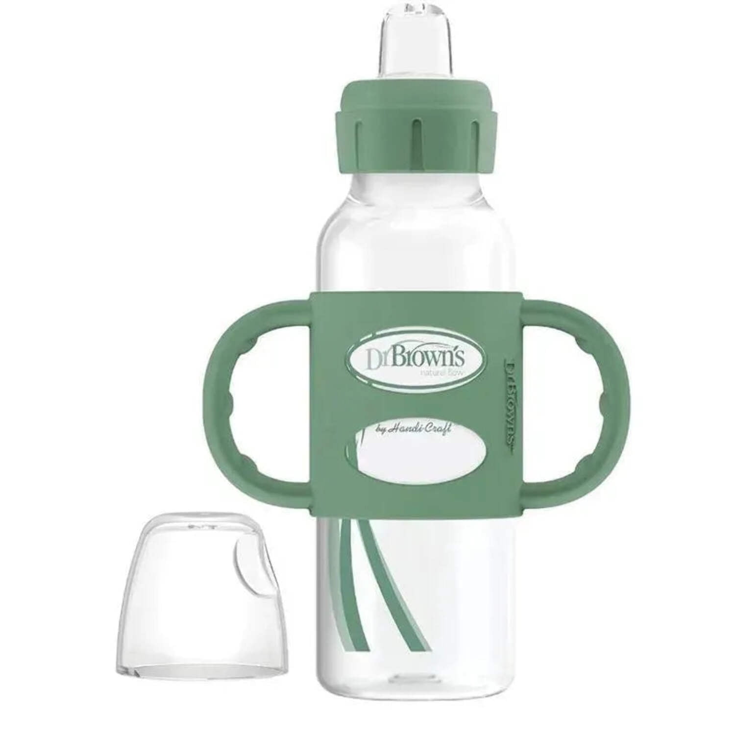 Dr. Brown's - 8 Oz/250 Ml Narrow Sippy Spout Bottle W/ Silicone Handles ...