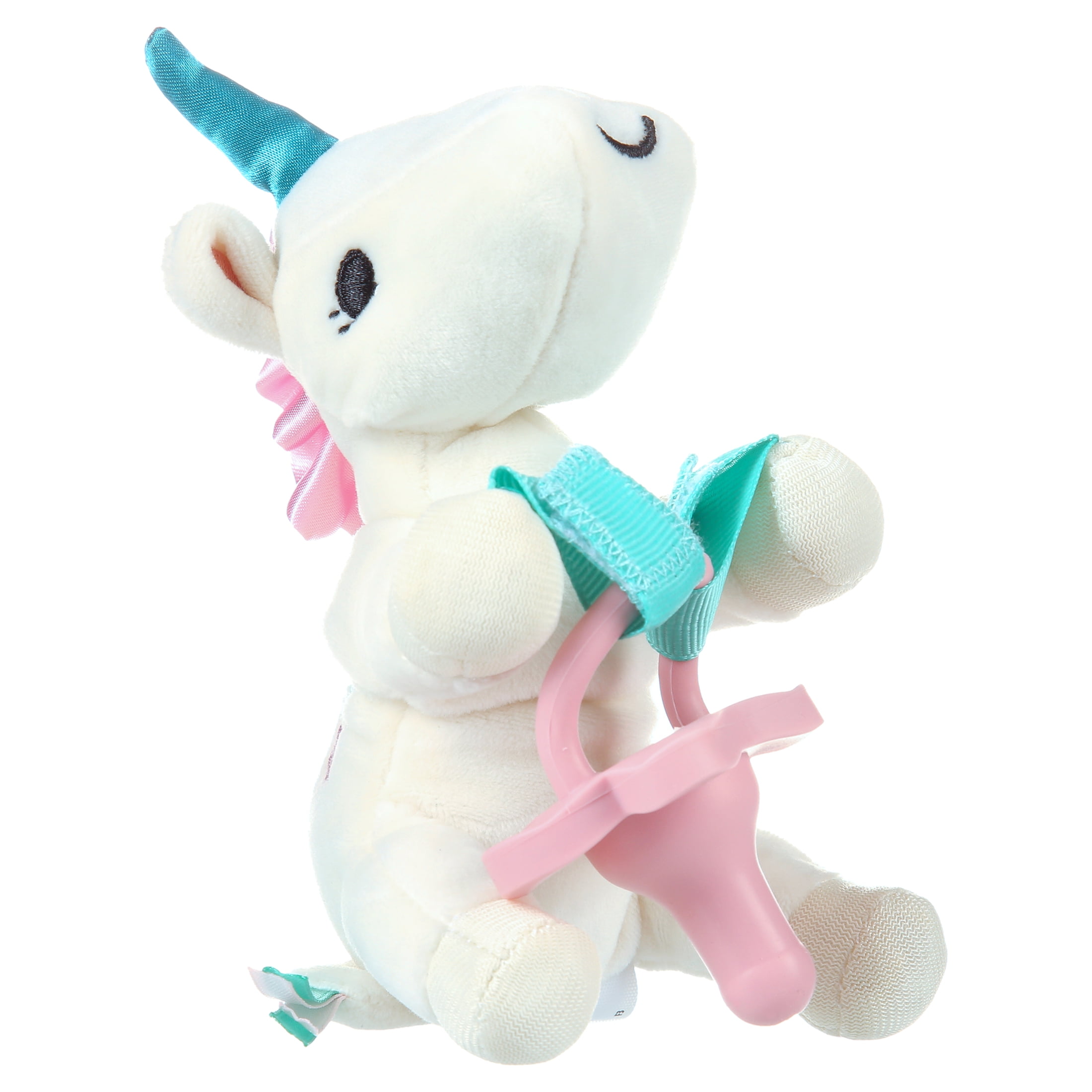 Dr. Brown's Baby Lovey Pacifier & Teether Holder, Unicorn with Pink ...