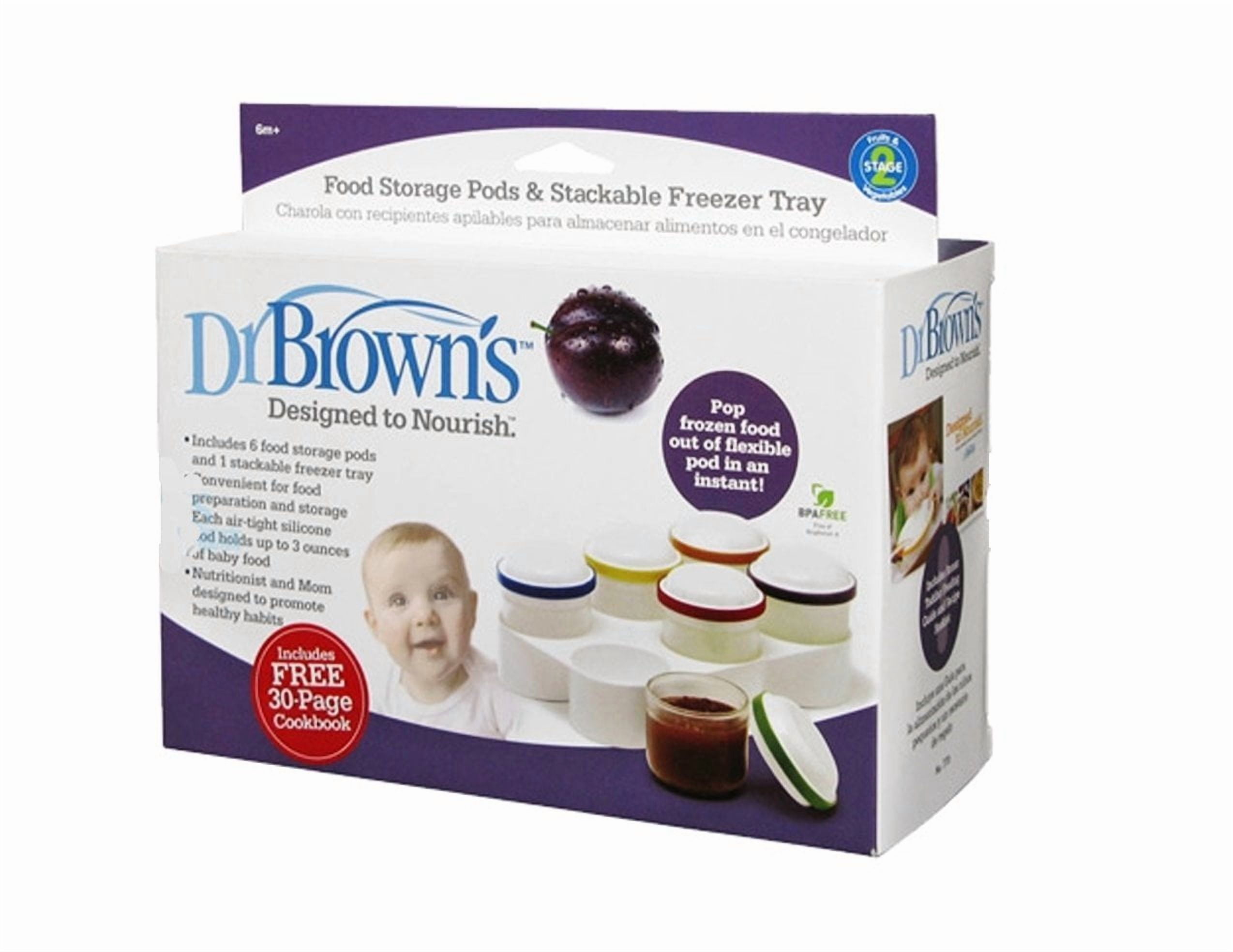 Dr. Brown's Designed To Nourish Flexpods Storage Jars and Stackable ...