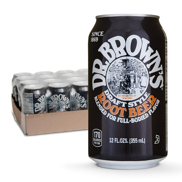 Dr Browns Draft Style Root Beer Soda A New York Original 24 Cans