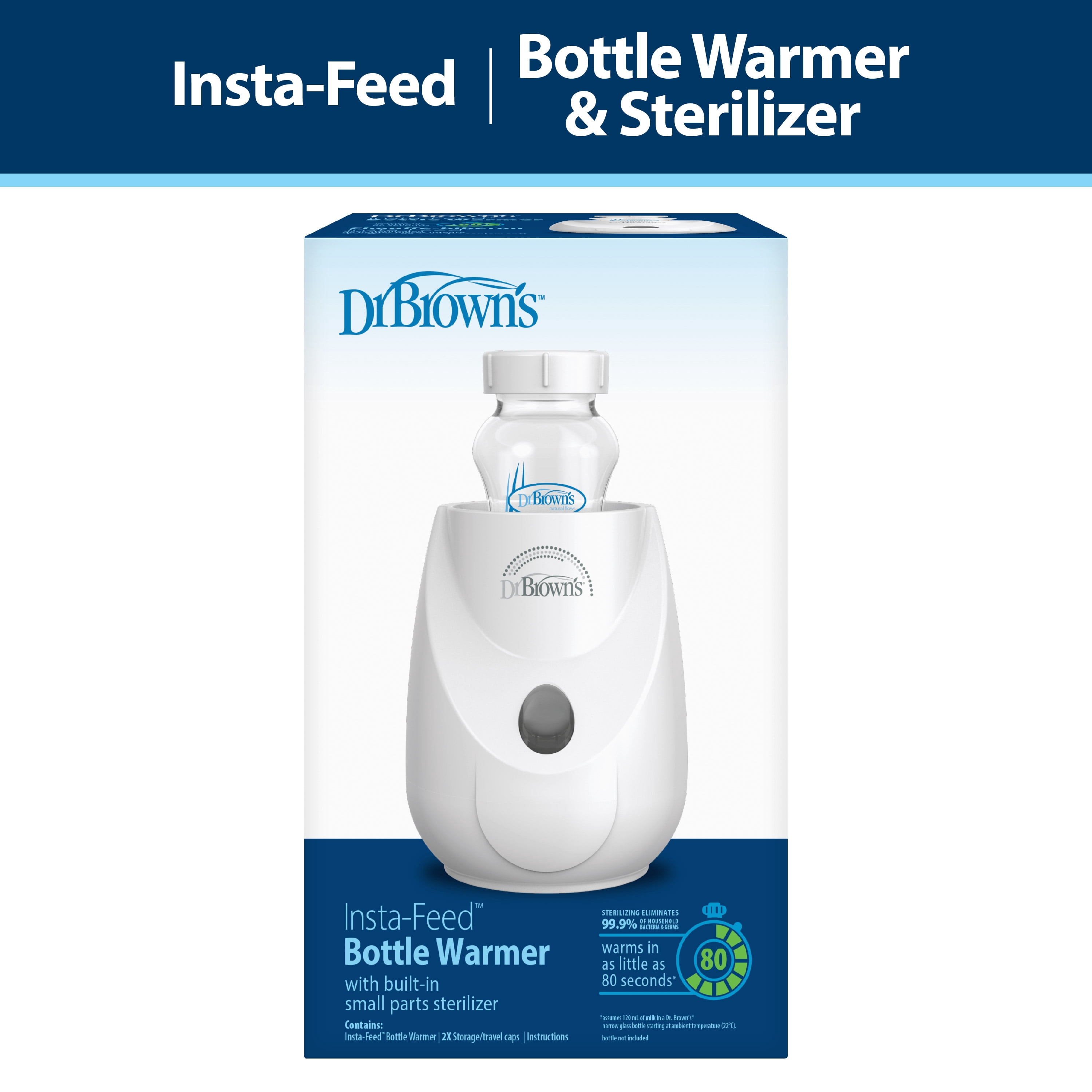 Dr. Brown's Insta-Feed Baby Bottle Warmer & Sterilizer for Baby Bottles ...