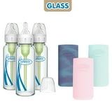 Free Shipping! Dr. Brown's Anti-Colic Glass Baby Bottles 8 oz/250 ml ...