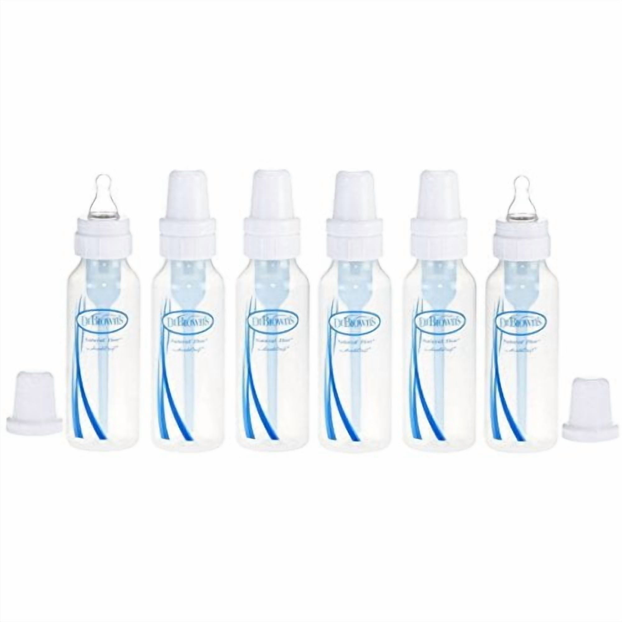 Dr. Brown's Natural Flow Bottles - 8 Oz. 6 Count - 2 packs of 3 ...