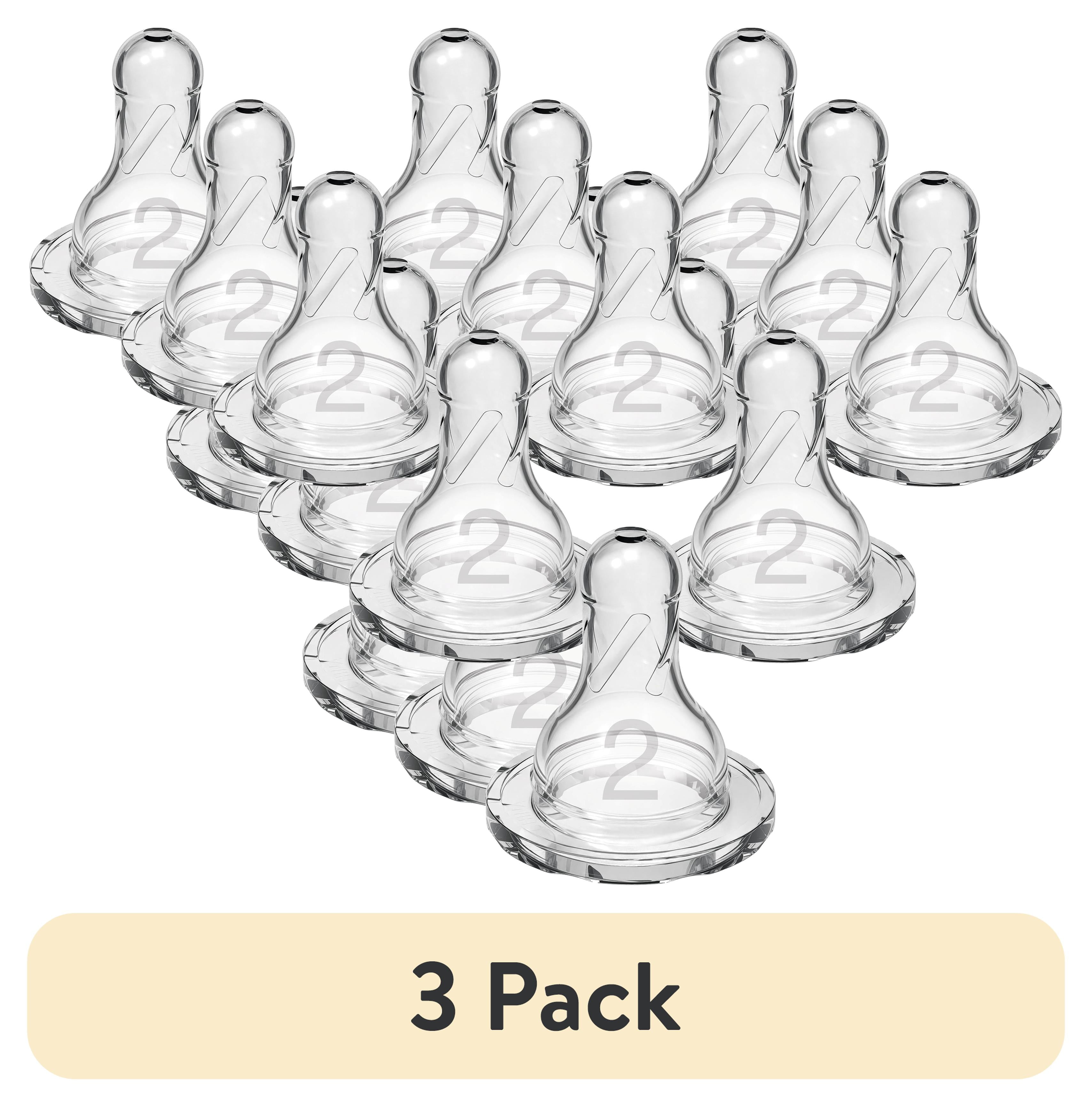 (3 pack) Dr. Brown's Natural Flow Level 2 Narrow Baby Bottle Nipple ...